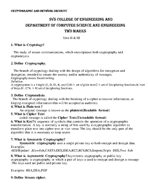 Comp Sem VI Quantitative Analysis+Sample Questions - Sample Questions Computer Engineering ...