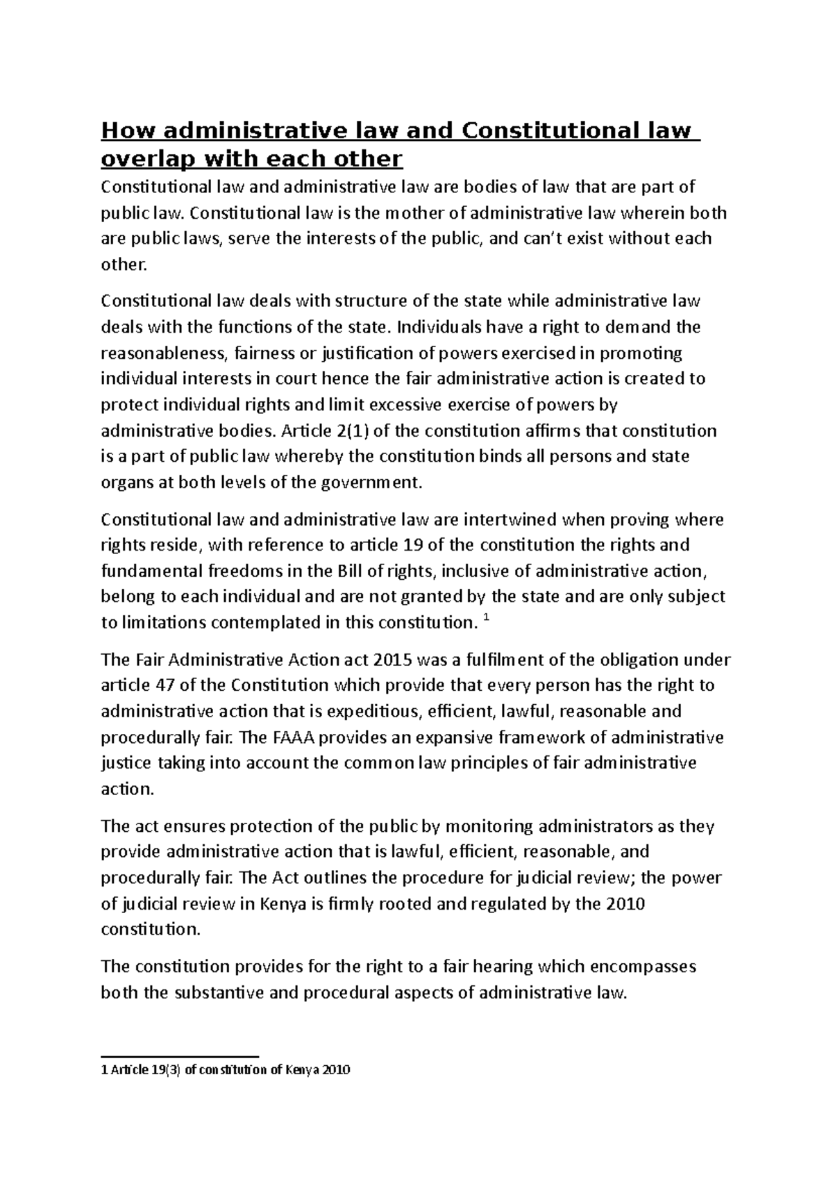 How admin law and con law overlap with each other - How administrative ...