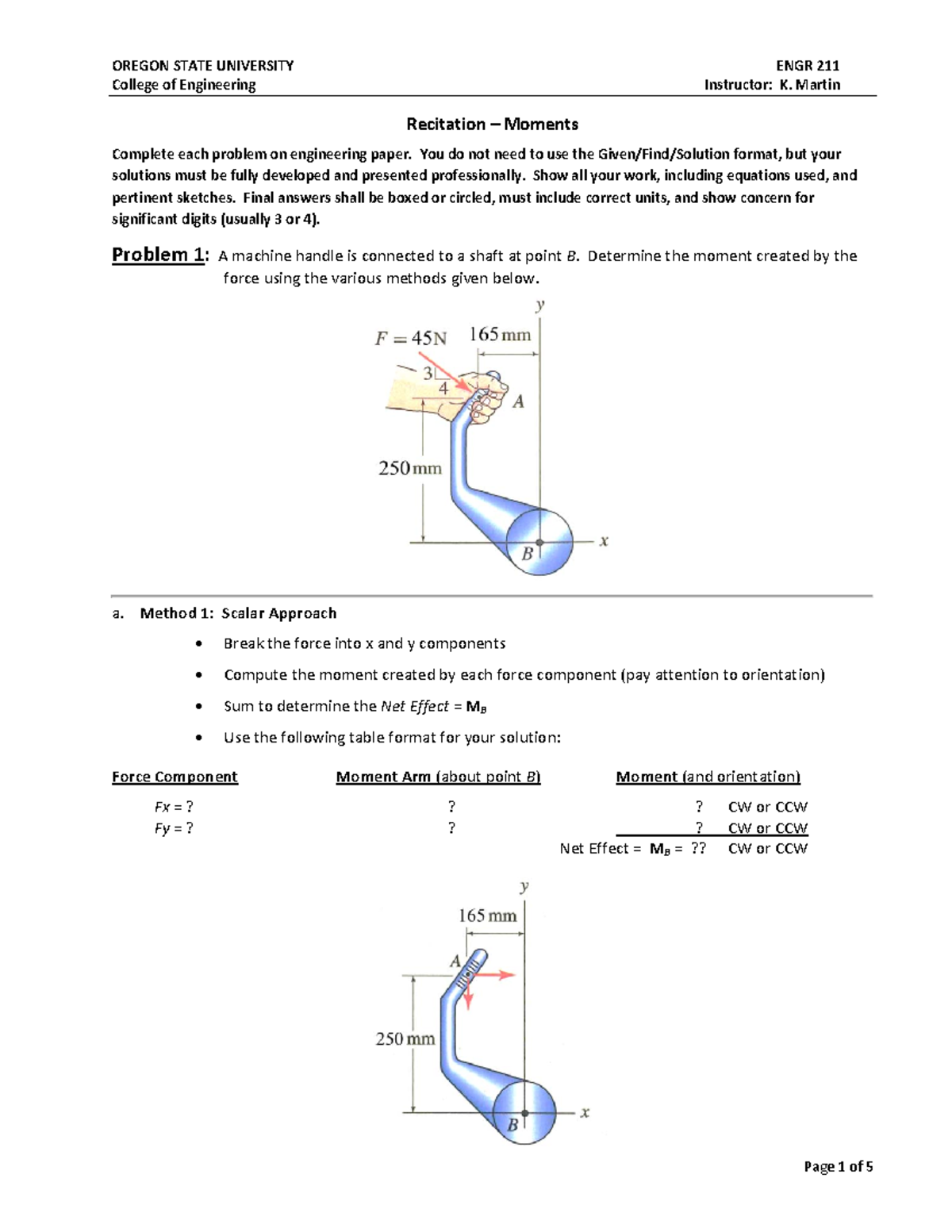 Recitation 3 - Assignment - College of Engineering Instructor: K ...