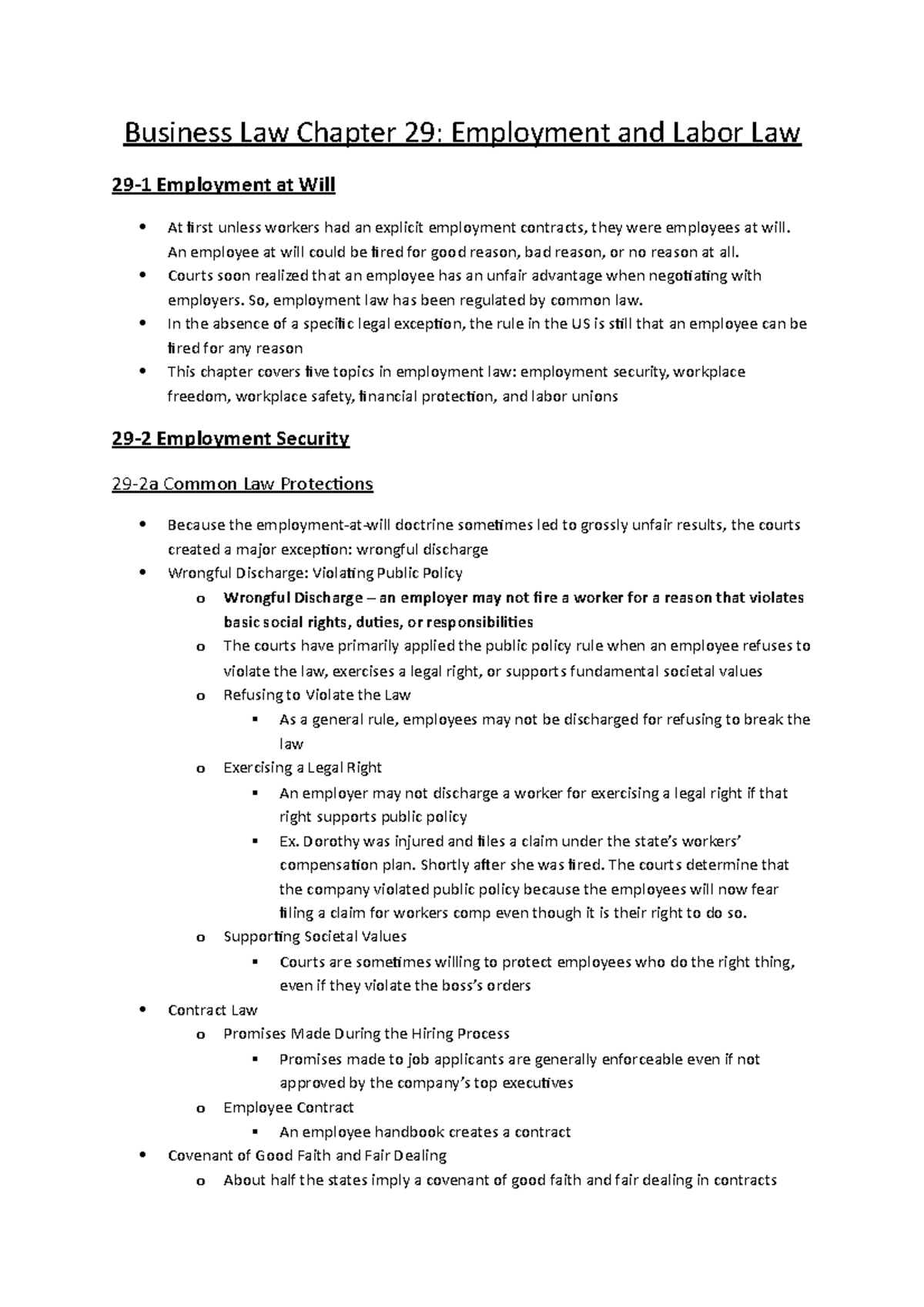 Business Law Chapter 29 An Employee At Will Could Be Fired For Good business-law-chapter-29-an-employee-at-will-could-be-fired-for-good