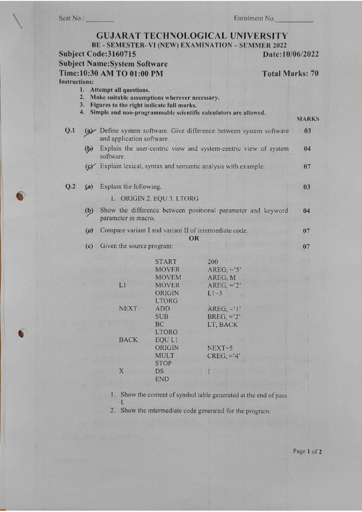 SS Assignment - Ssjsjsj jsjej ekejsj ksiw - Computer Engineering - Studocu