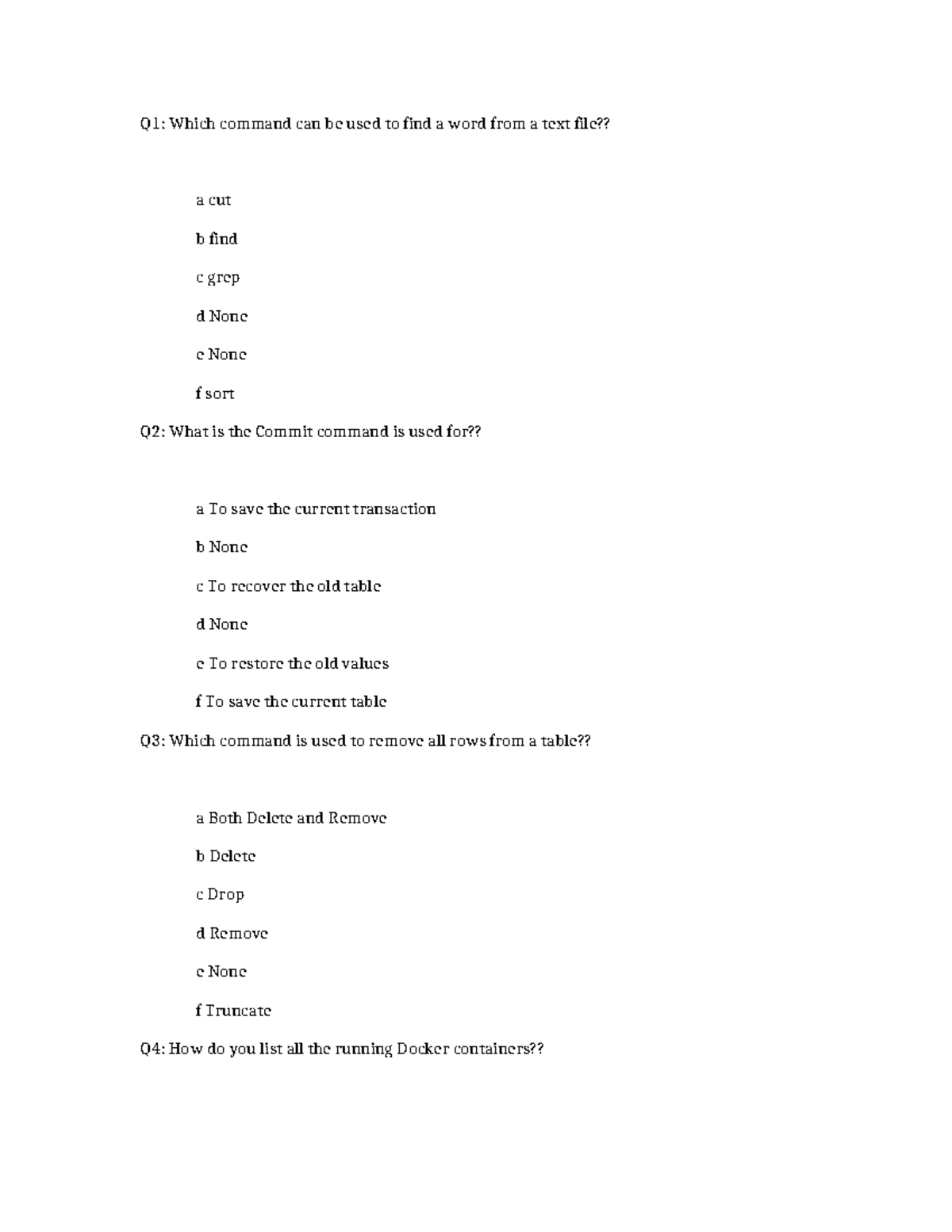 2 Lecture for SCAP - hahhah - Q1: Which command can be used to find a ...