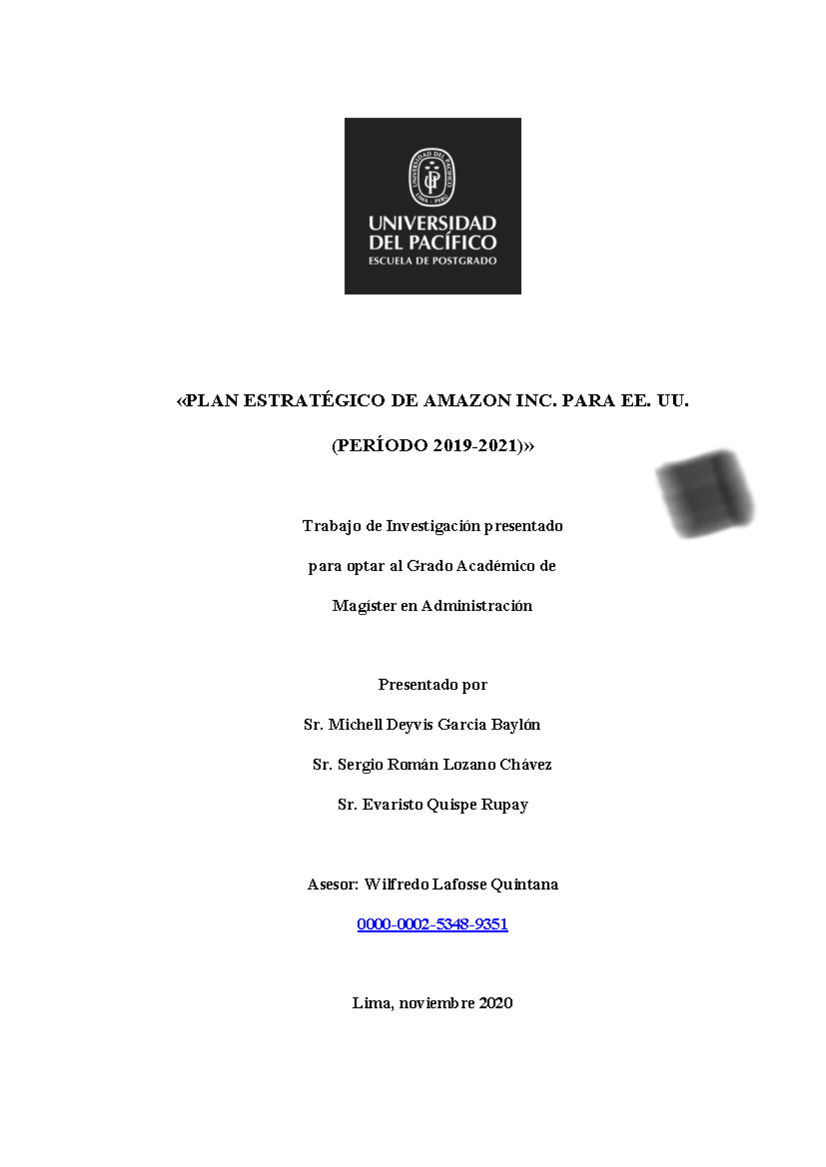 Httpsrepositorio.up.edu - i «PLAN ESTRATÉGICO DE AMAZON INC. PARA EE ...