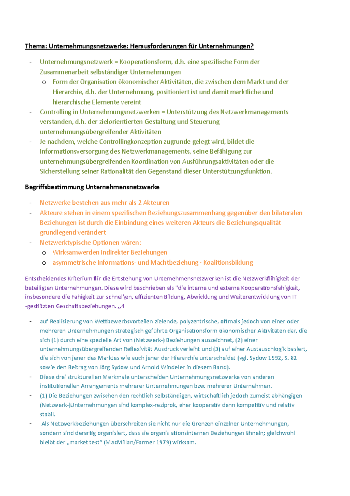 SUK Flexibilisierung mit Quellen - Thema: Unternehmungsnetzwerke ...