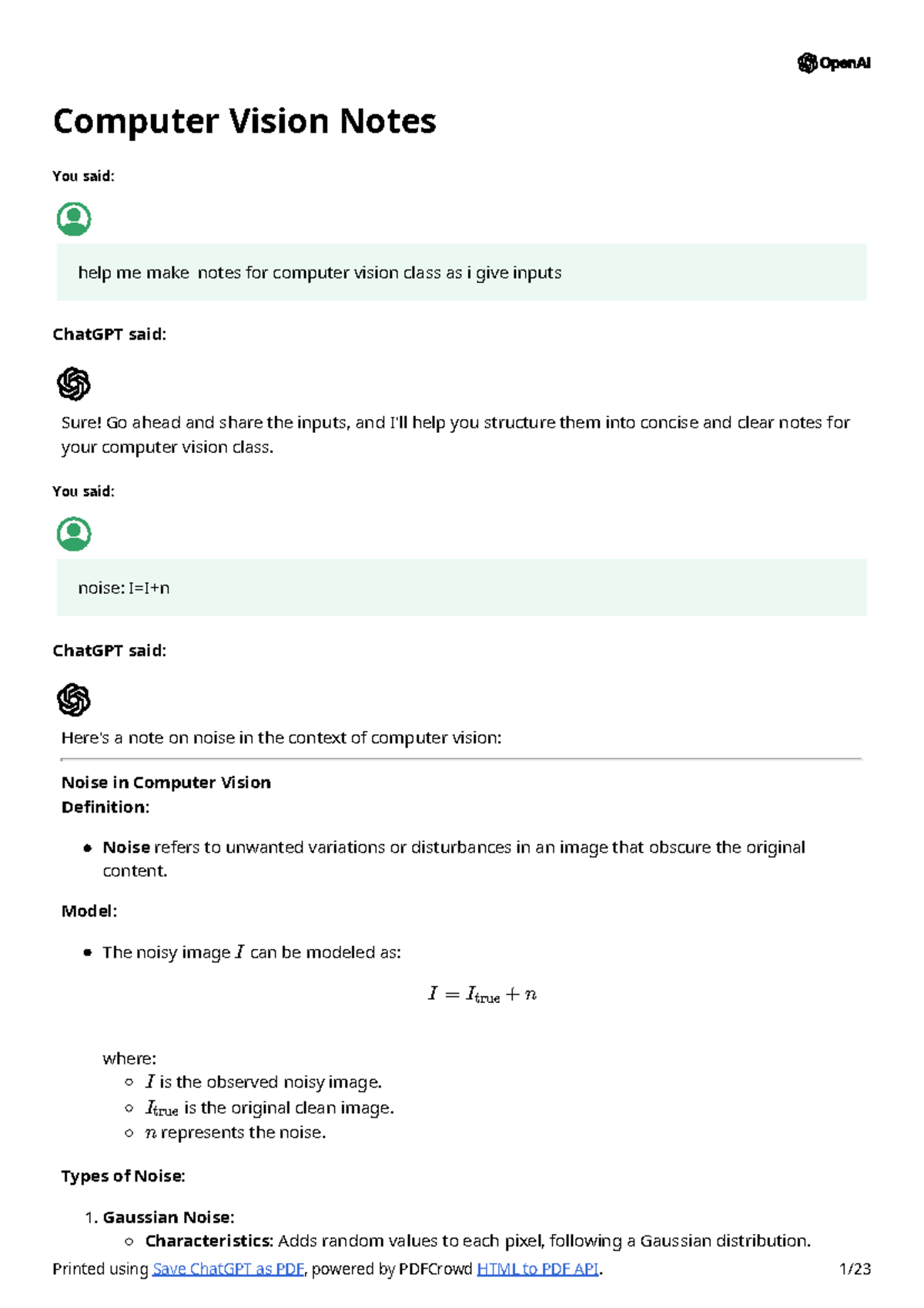 Lec 6 Computer Vision Lecture Notes After Edge Detection Computer 0062