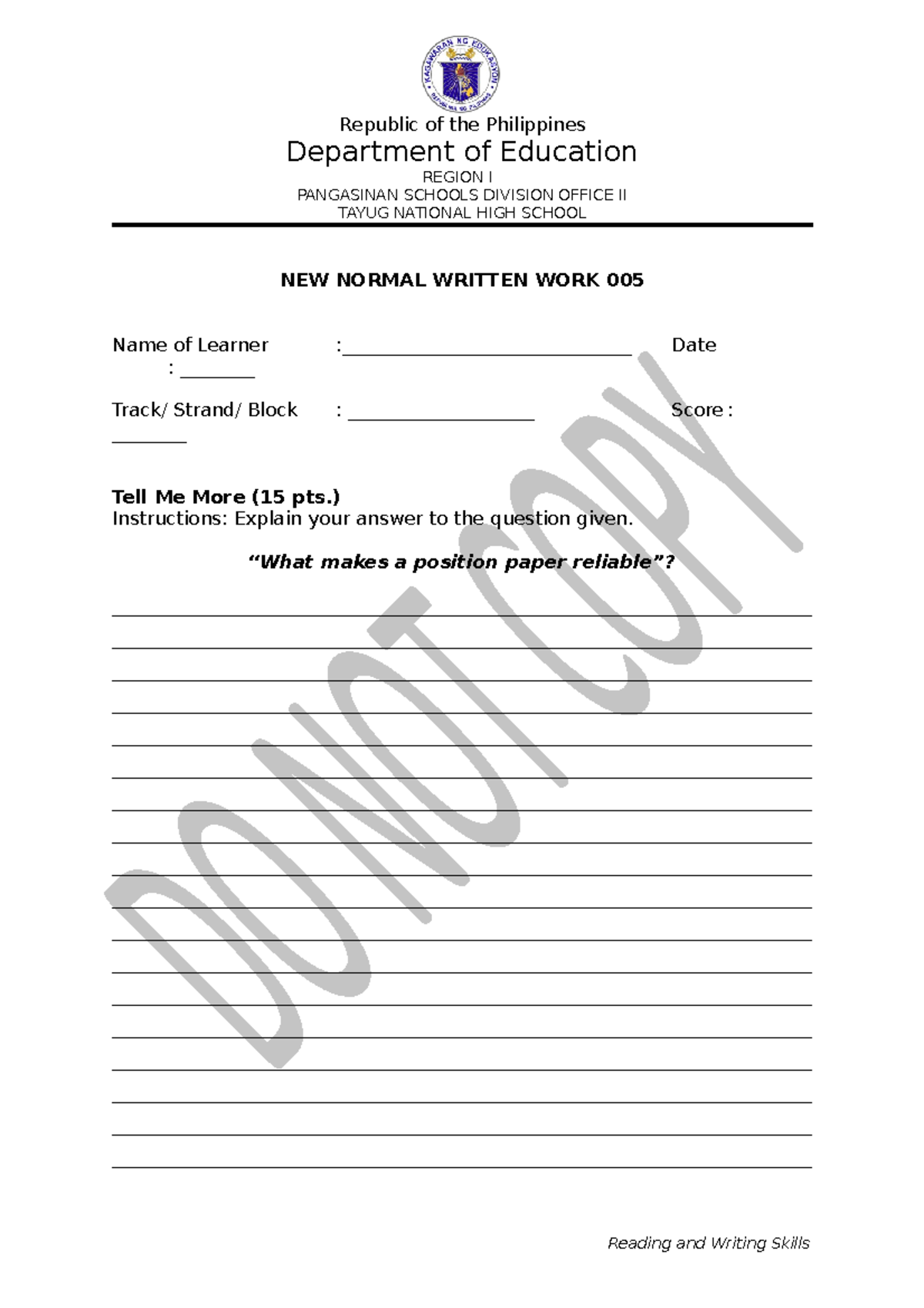 Q4 New Normal Written Works 005Q4 New Normal Written Works 005Q4 New ...