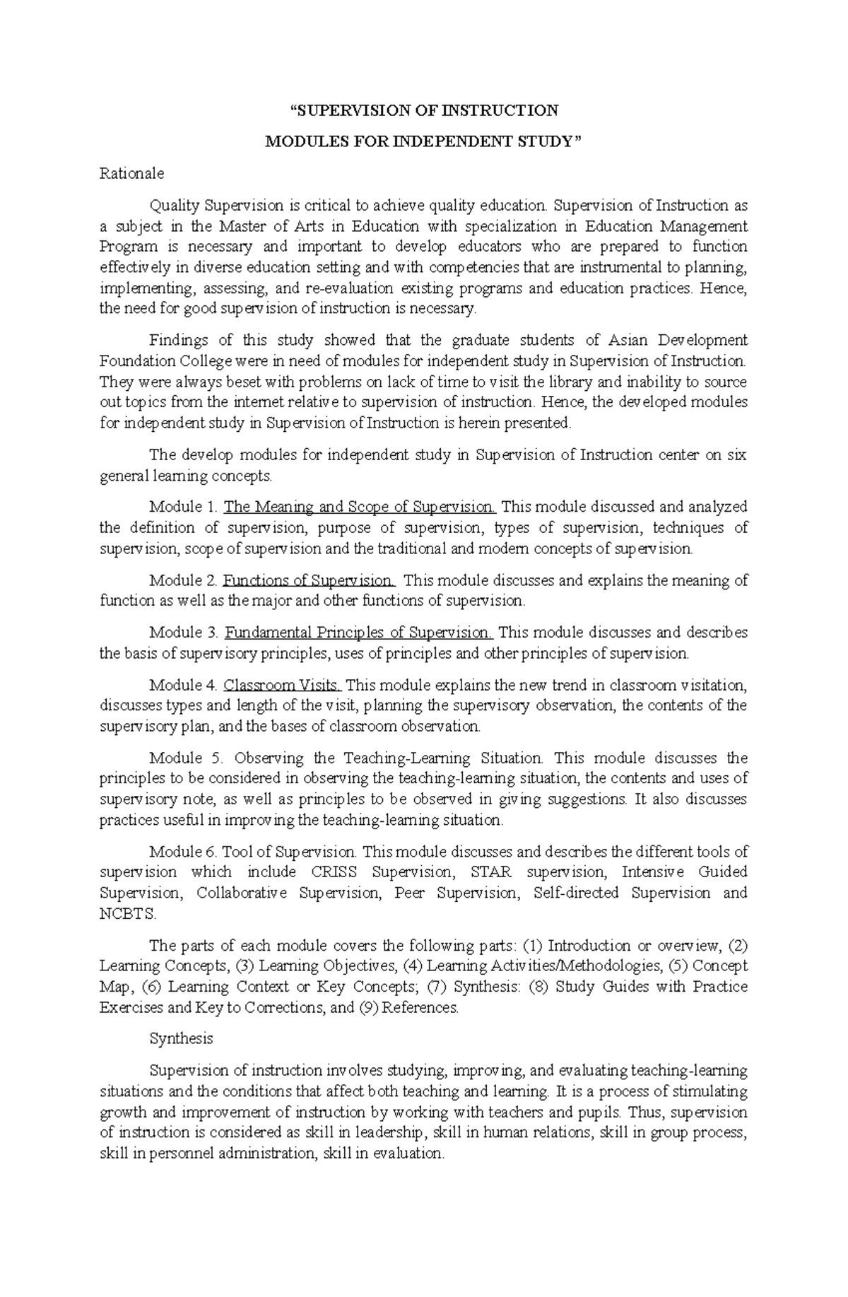 Comprehensive Examinations in Masters of Basic Education - General ...