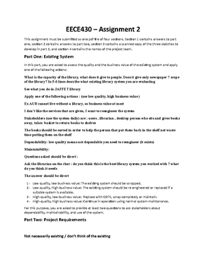 Assignment 1 - Software Engineering - AUB - Studocu