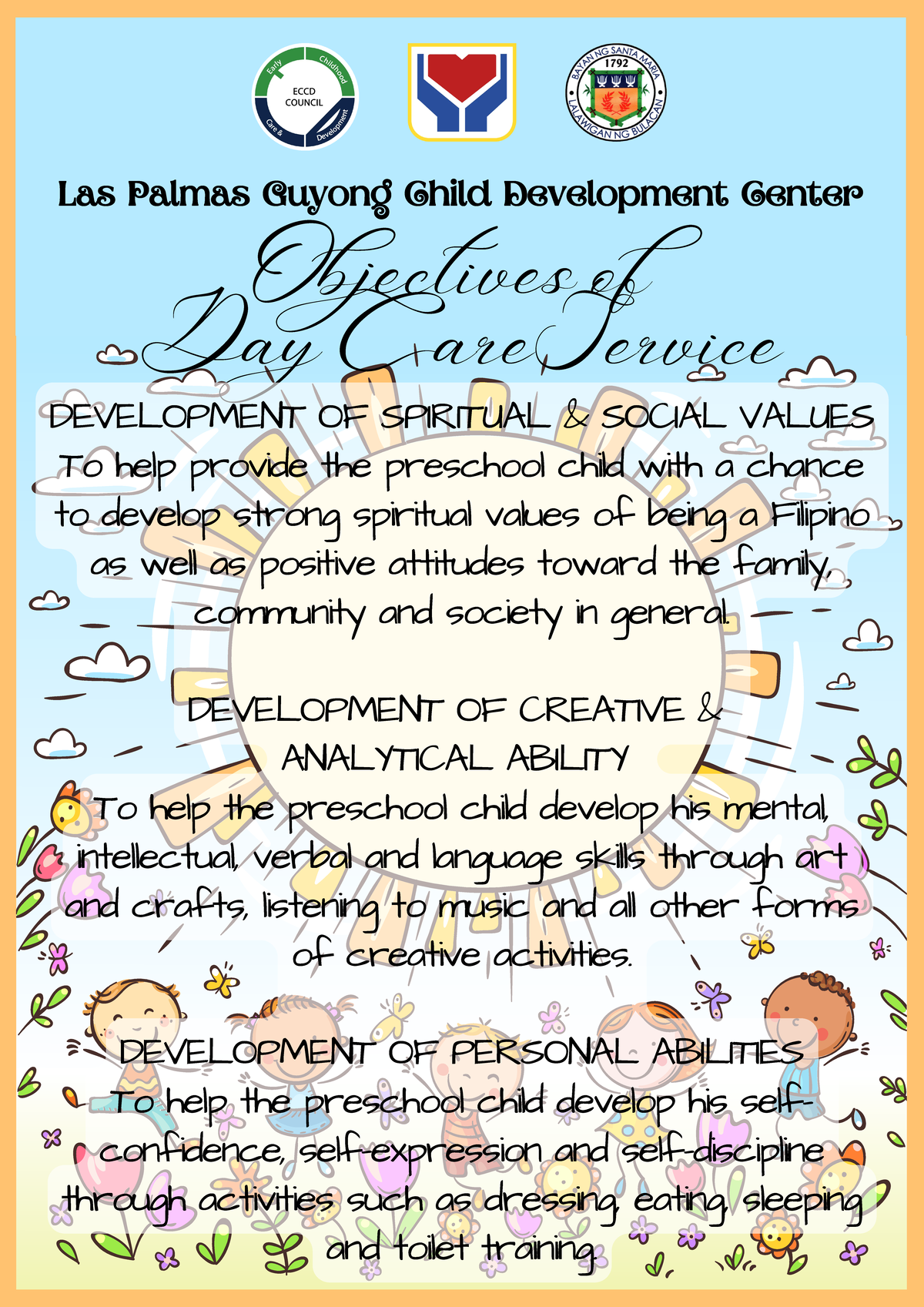 Objectives - Las Palmas Guyong Child Development CenterLas Palmas ...