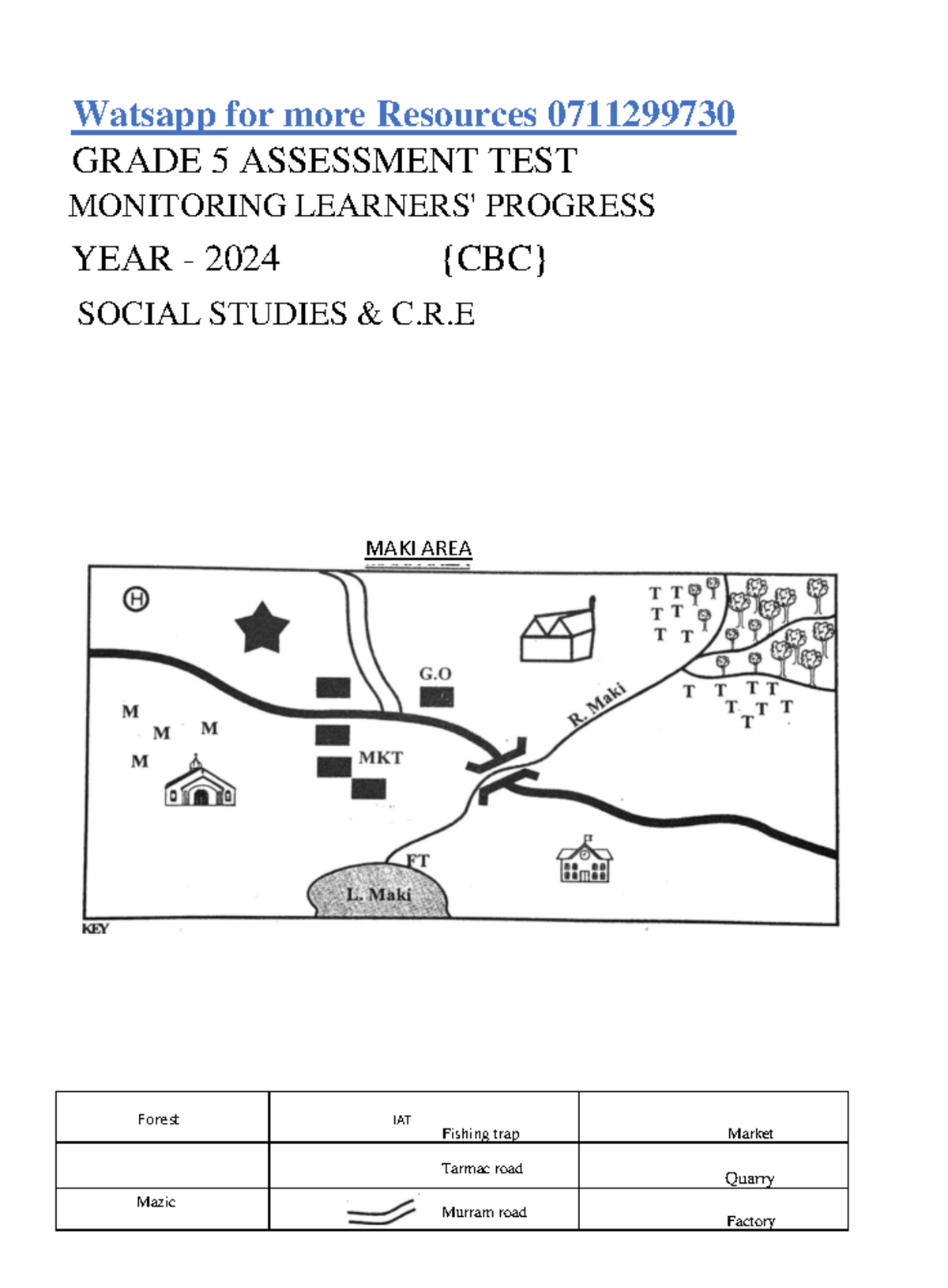 Pacemaker 006 g5 sst - Entailing CBC contents. - Watsapp for more Resources 0711299730 GRADE 5 ...