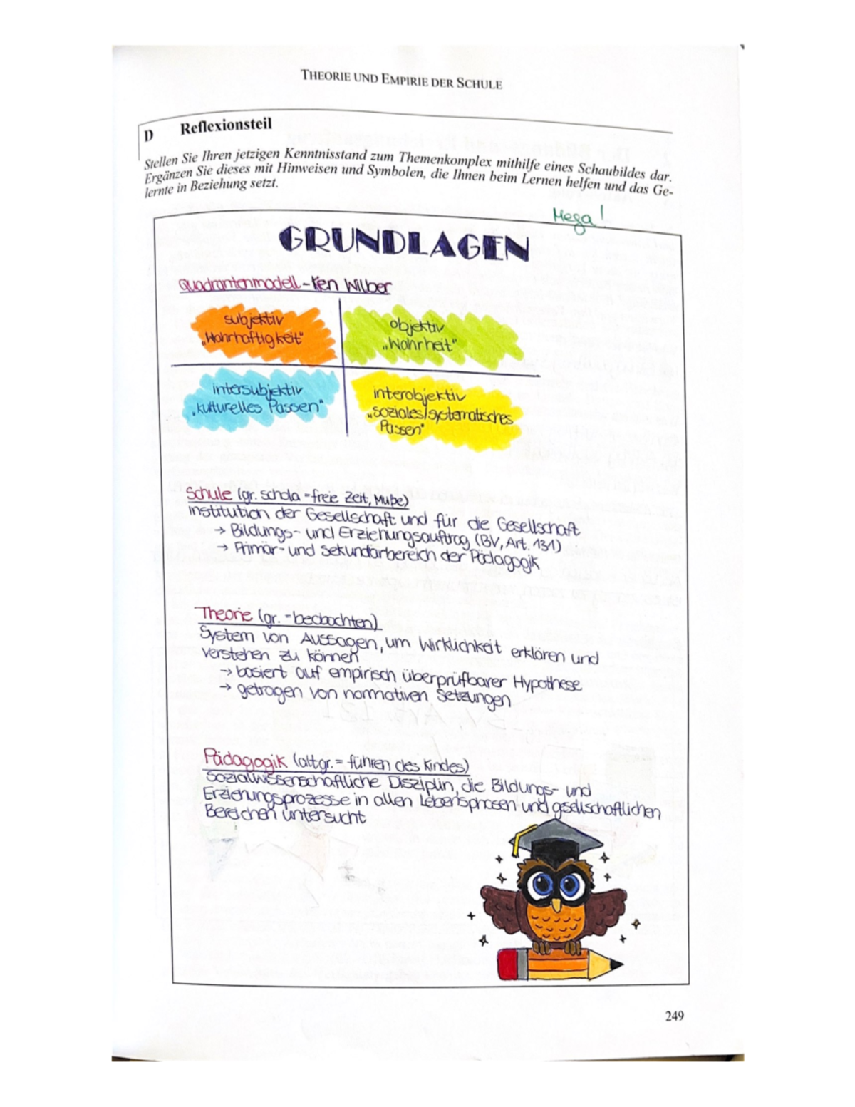 Theorie und Emperie der Schule - Schulpädagogik - Theorie des ...