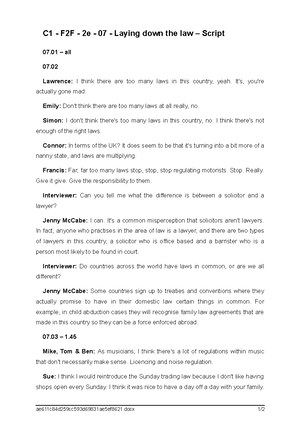 C1 - F2F - 2e - 08 - Whats stopping you - Script - C1 - F2F - 2e - 08 – What's stopping you ...