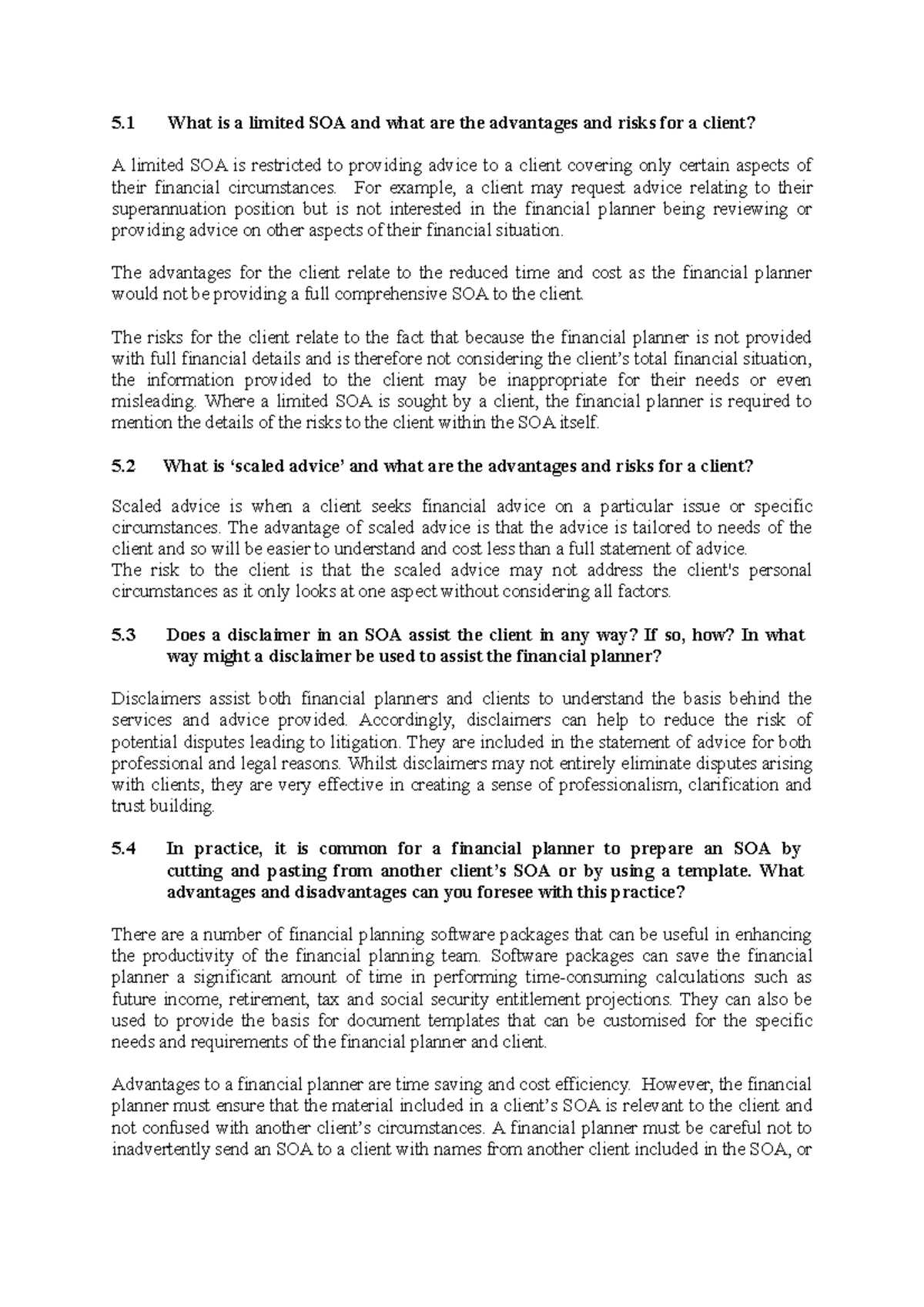 Theory Questions for SOA - 5 What is a limited SOA and what are the ...