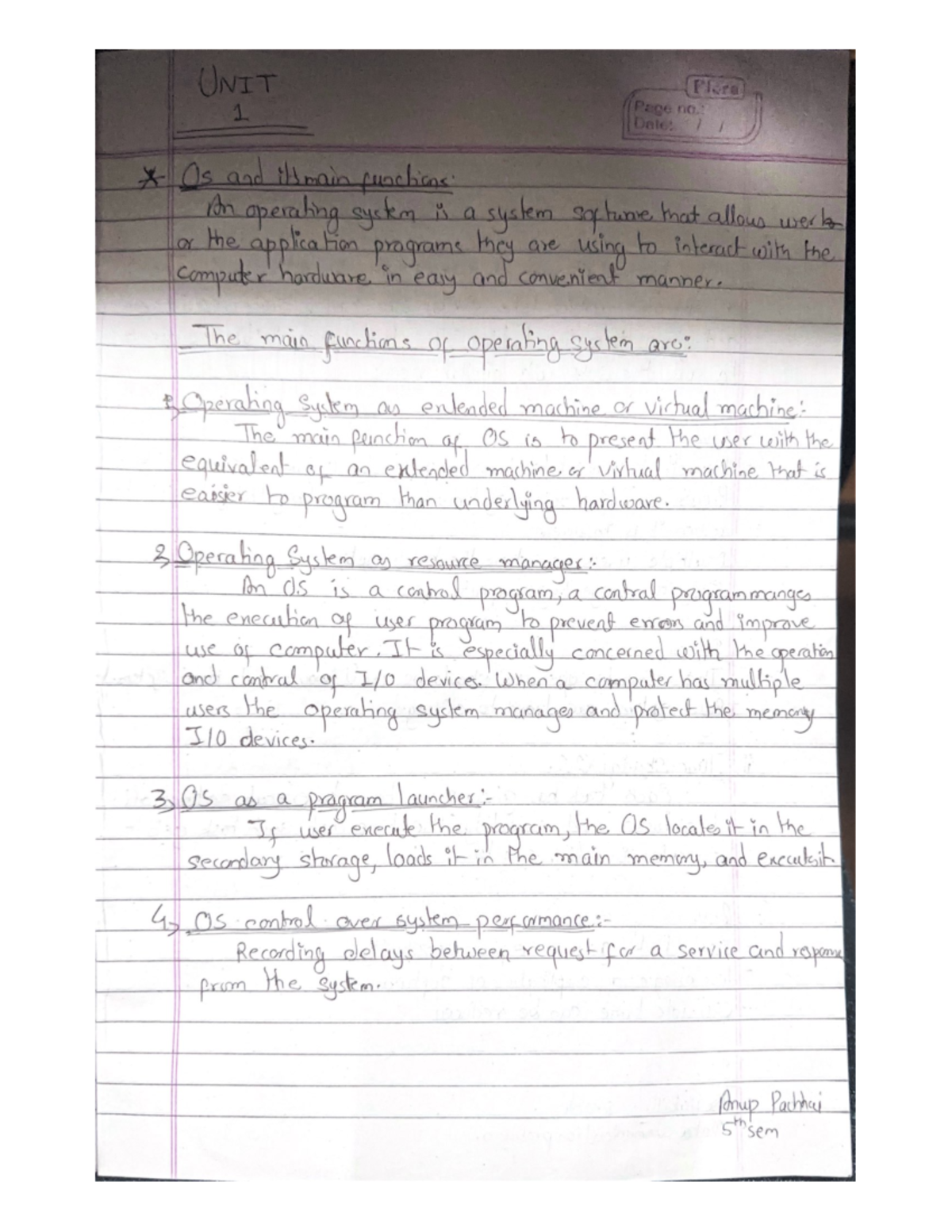 OS Anup's Assignment 1-5 - computer engineering - Studocu