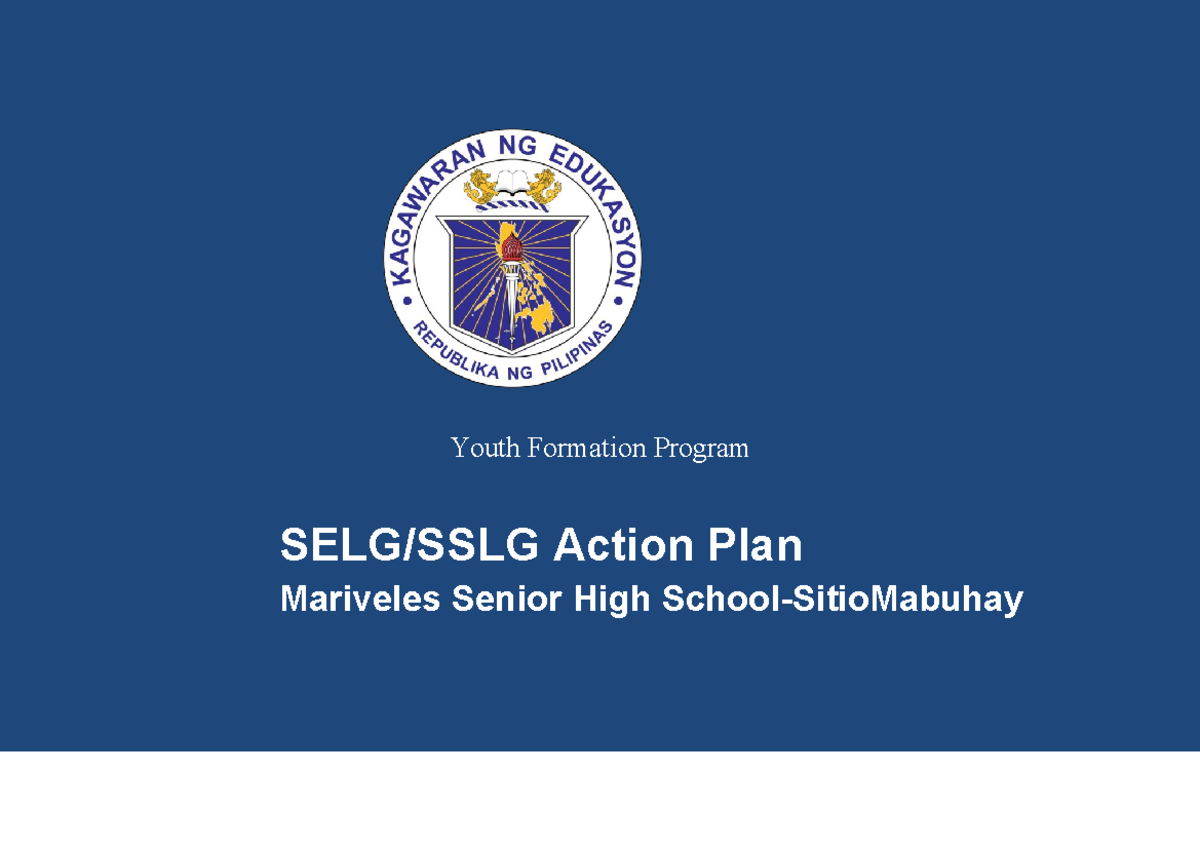 CLUB Action PLAN Template - Youth Formation Program SELG/SSLG Action ...