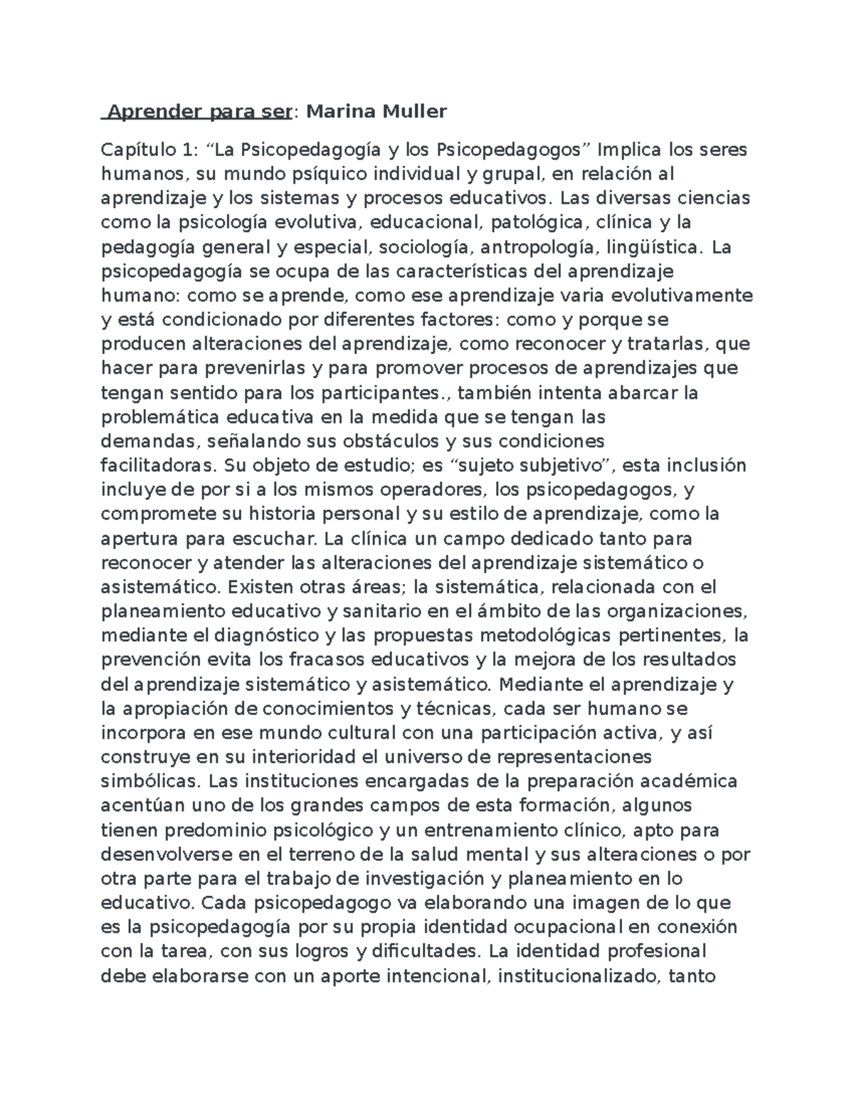 Aprender para ser - simbolismo - Aprender para ser: Marina Muller ...