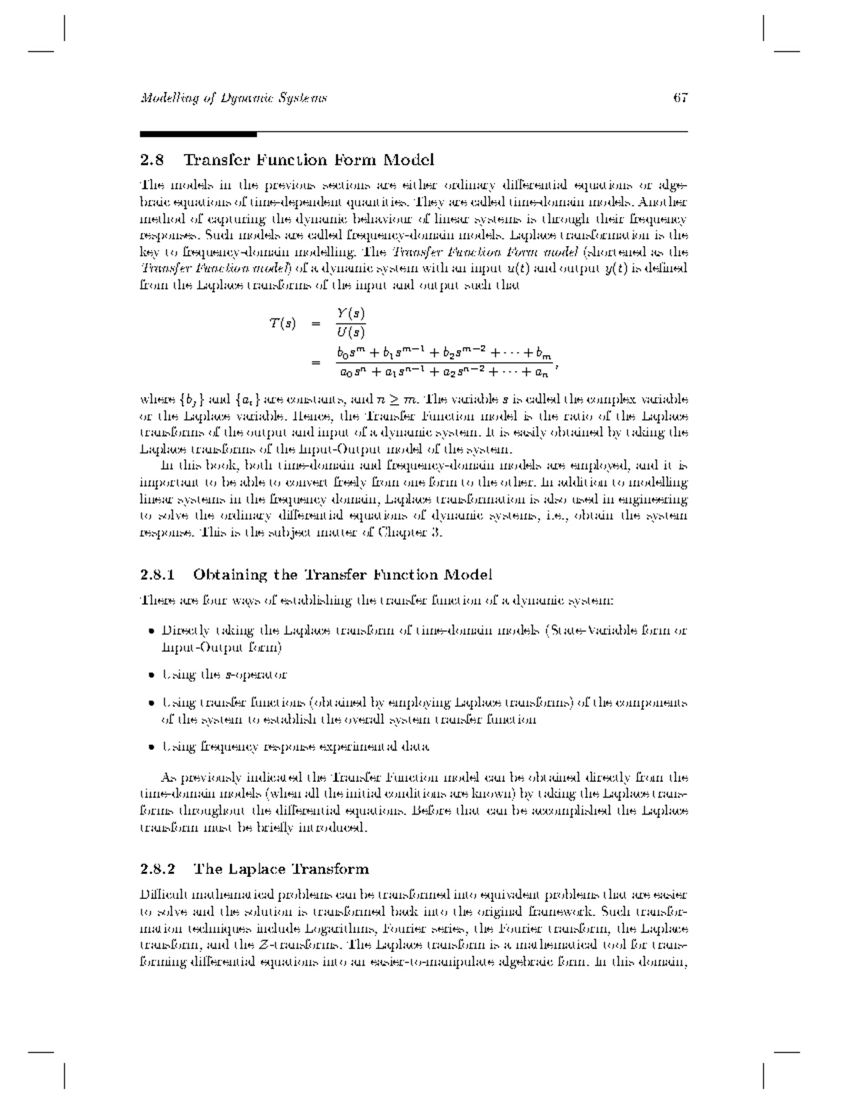 Controls handout 4 - notes - Modelling of Dynamic Systems 67 2 Transfer ...