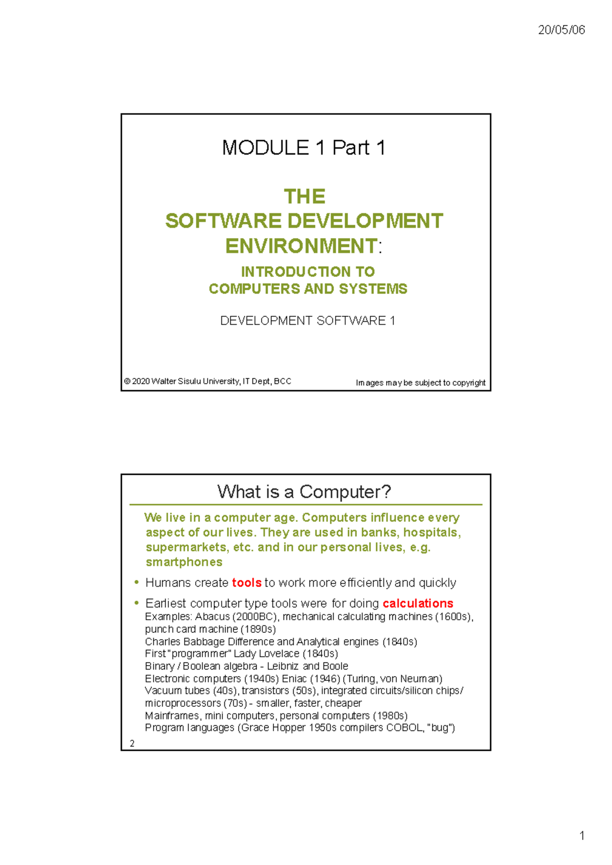 Unit 1 Part 1 - I am studying Information Technology in Communication ...