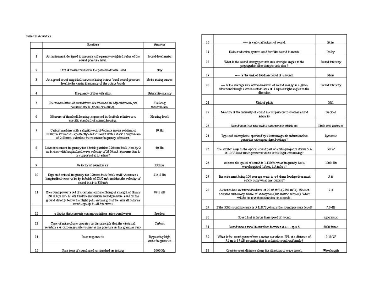 EST Notes from previous lessons. Lecture notes, reviewer and ...