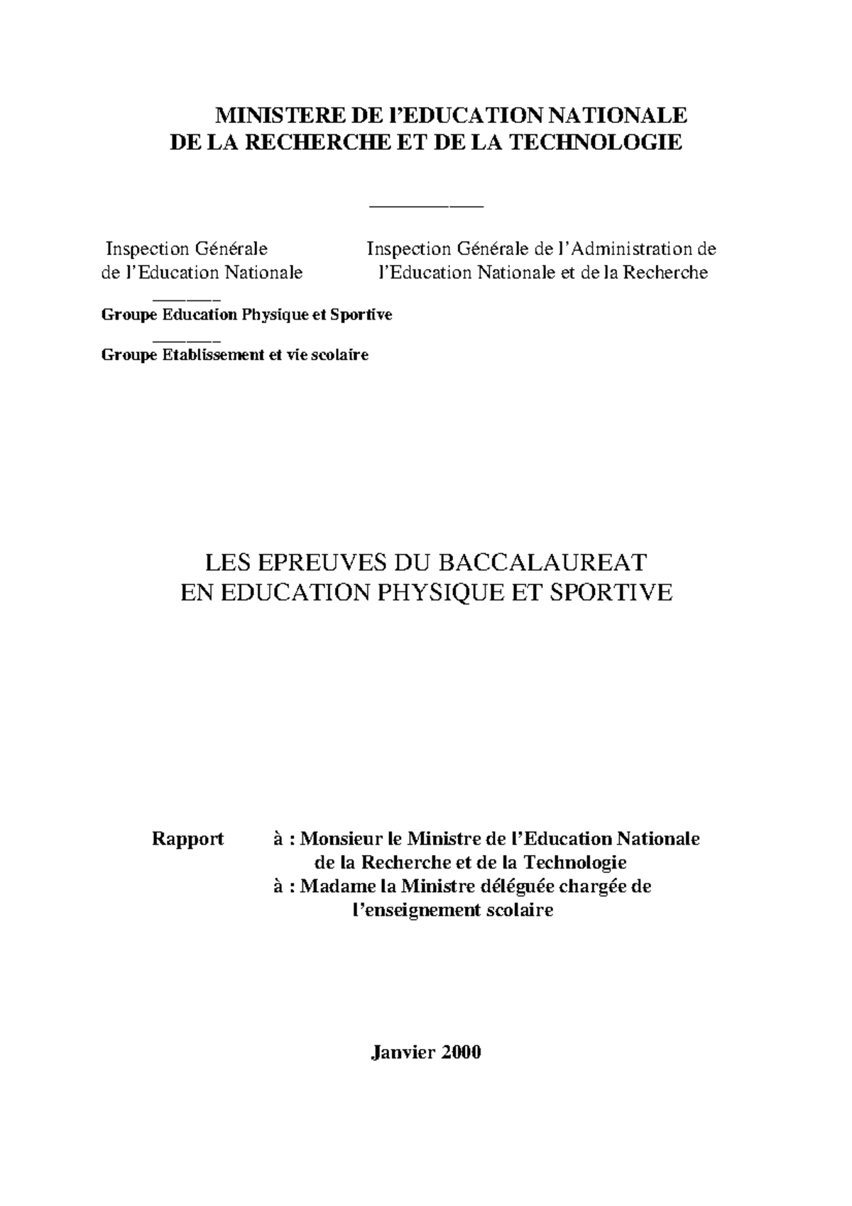 Les preuves du baccalaur at en ducation physique et sportive pdf 69985 - MINISTERE DE l ...