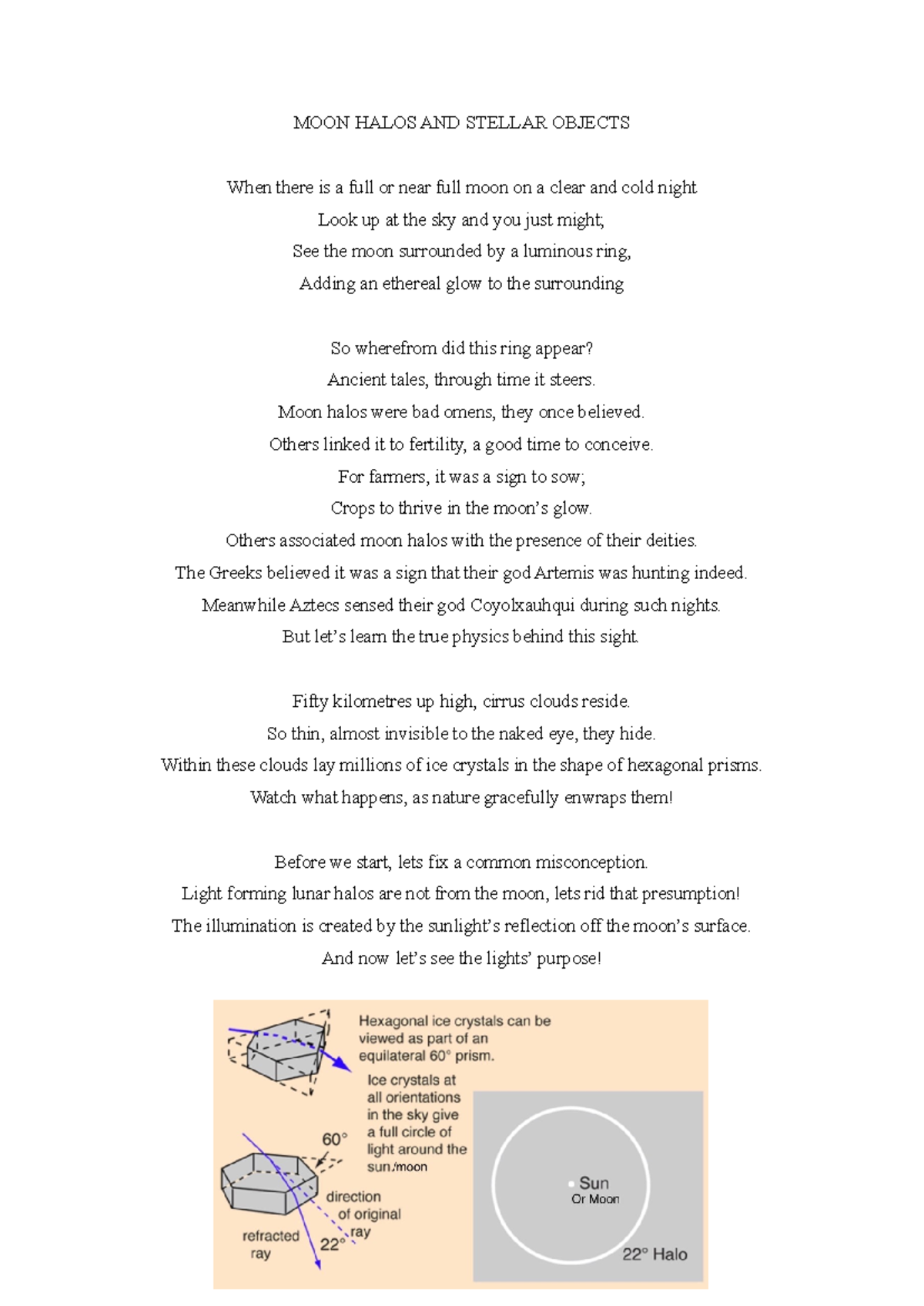 APOD - APOD assignment 85% - MOON HALOS AND STELLAR OBJECTS When there ...