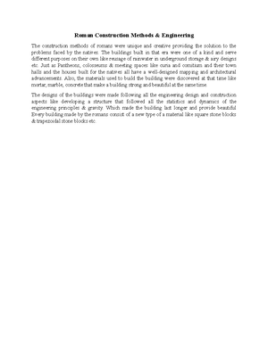 Roman Construction Methods - The buildings built in that era were one ...