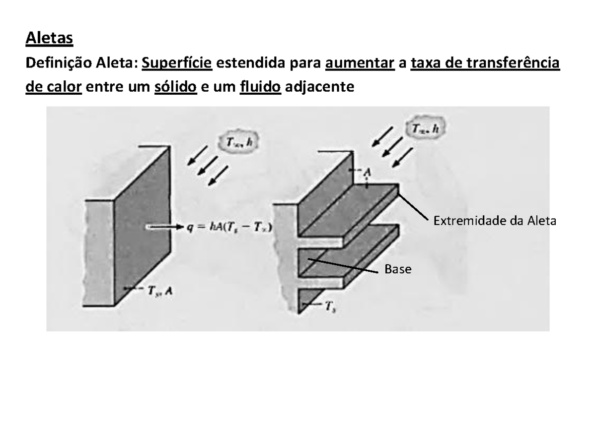 Aletas Definicao Aleta Superficie estend - Aletas Definição Aleta ...