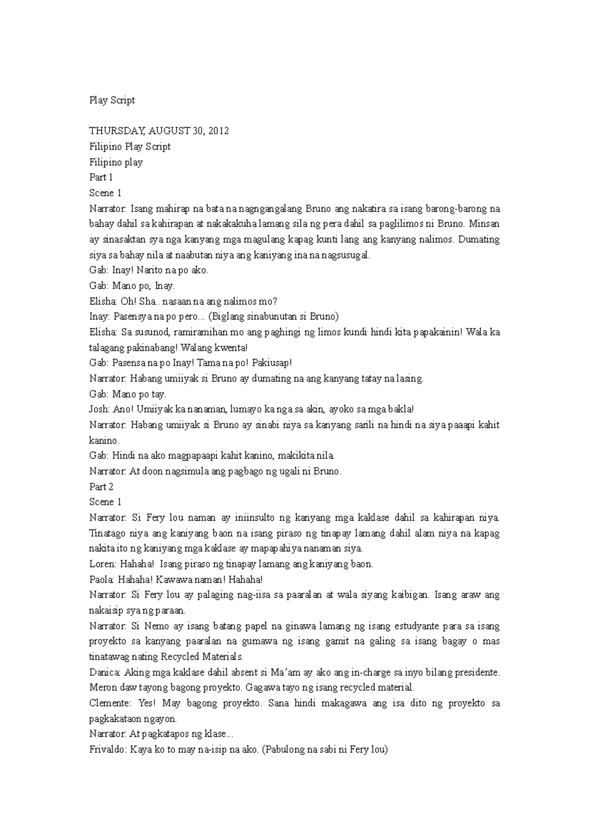 453500542-script-2 - 453500542-script-2 - Play Script THURSDAY, AUGUST ...