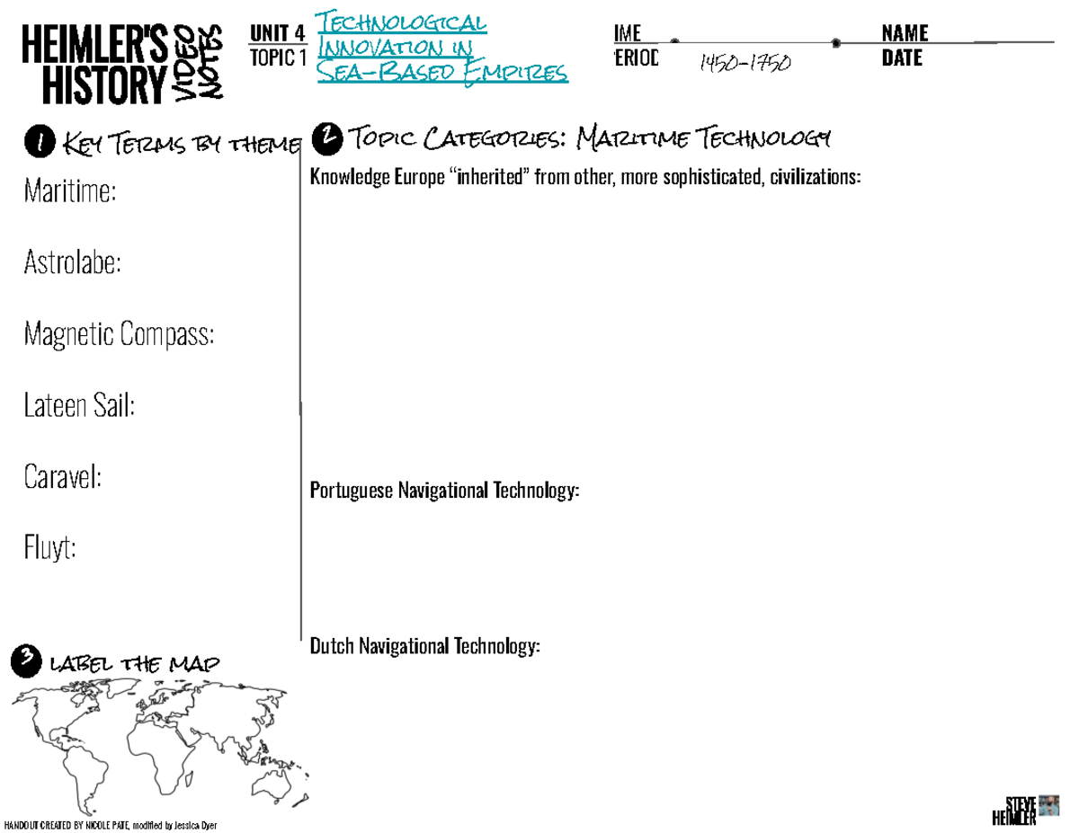 Unit 4 Heimler History Video Notes - UNIT 4 TOPIC 1 TIME PERIOD ...