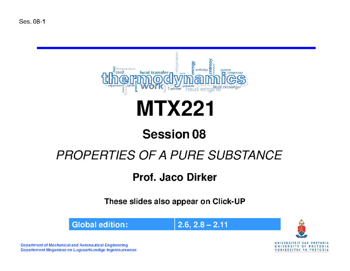 MTX 221 Lecture Notes 08-Theme - Prof. Jaco Dirker These slides also ...