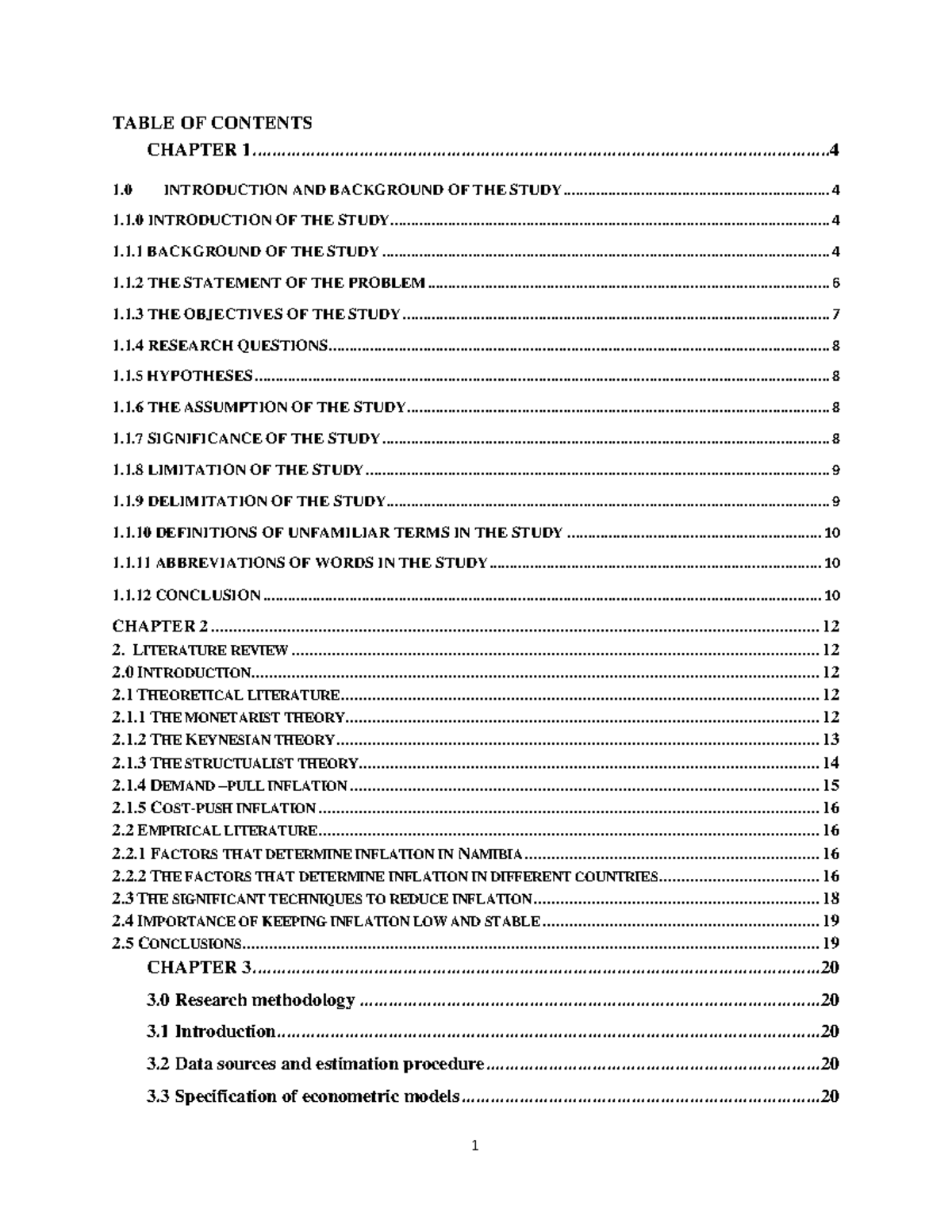 Combination of chapter 1,2 abd 3 - TABLE OF CONTENTS CHAPTER 1 - Studocu