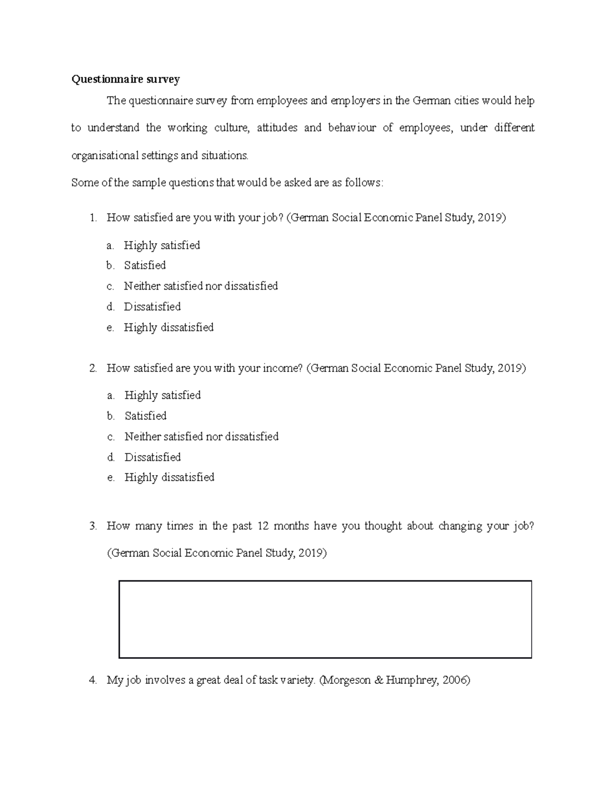 Sample tools - Questionnaire survey The questionnaire survey from ...