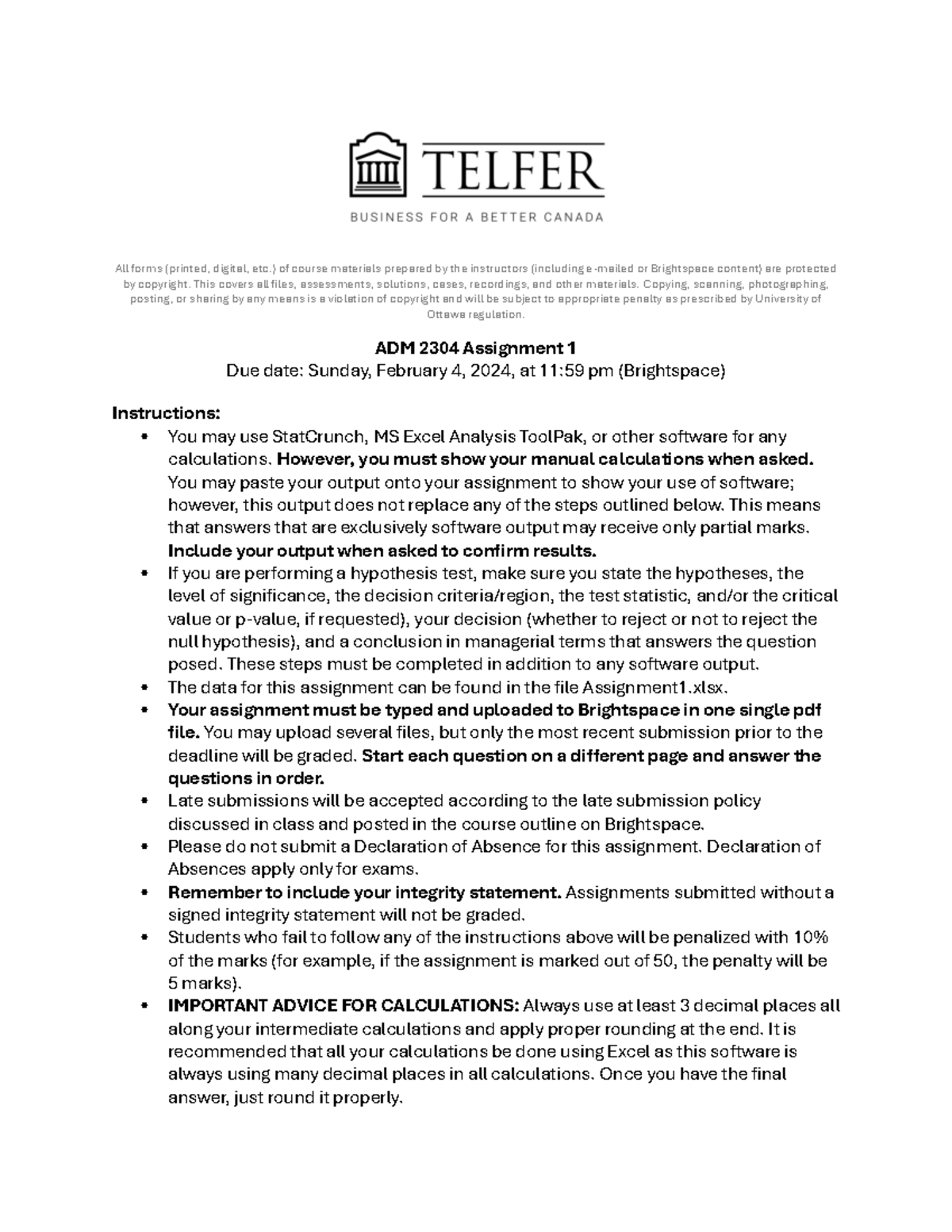 Assignment 1 Solution - All forms (printed, digital, etc.) of course ...