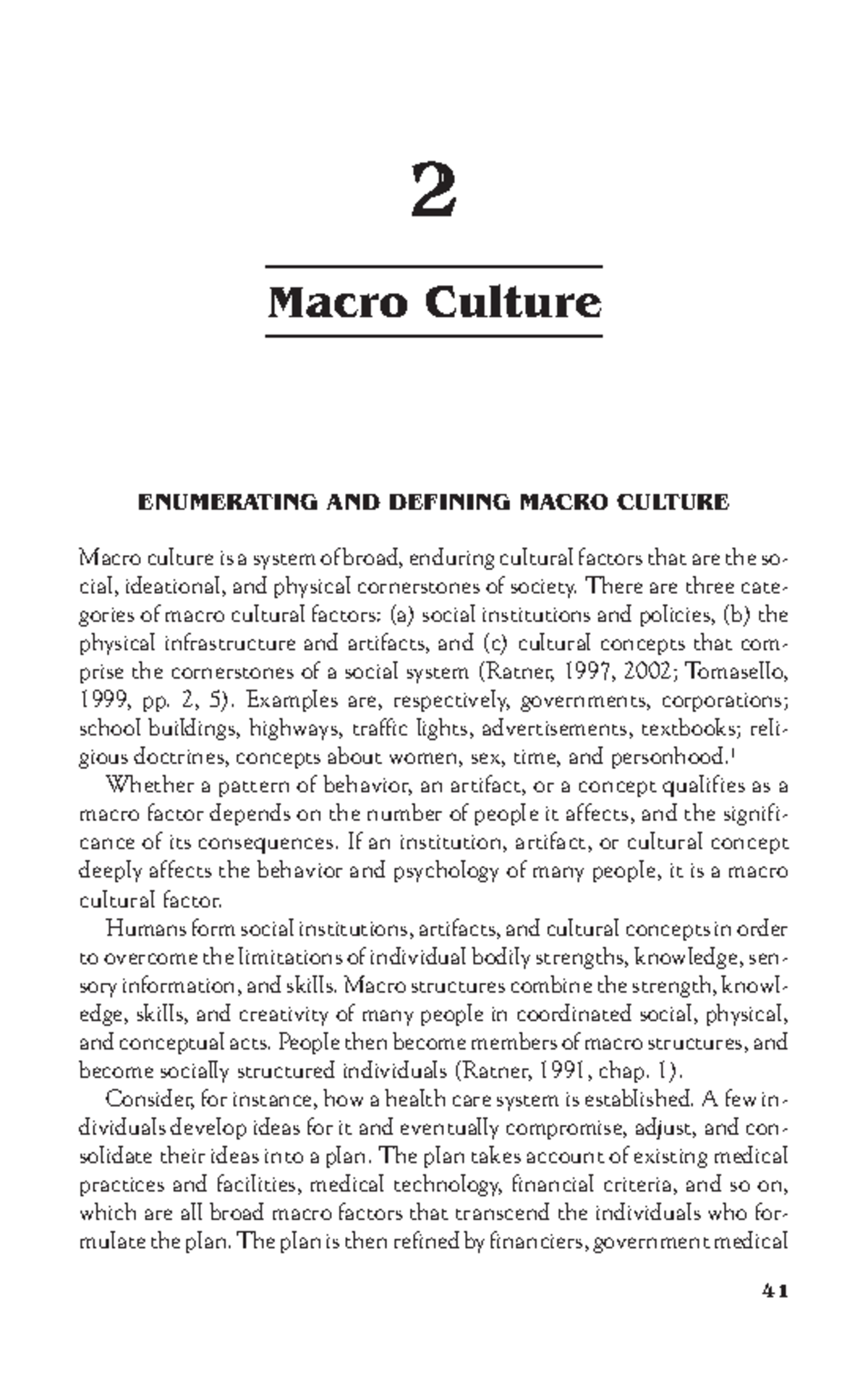 Cultural Psych b3 - LectureNotes - Macro Culture ENUMERATING AND ...