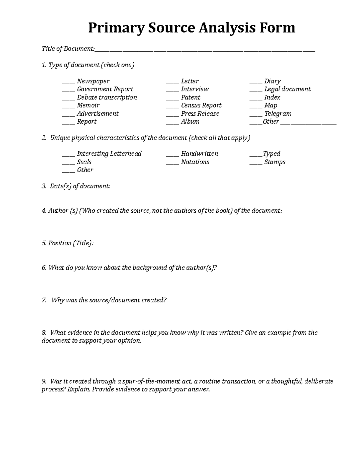 202011 17010053 primary source analysis form 1 - Primary Source ...