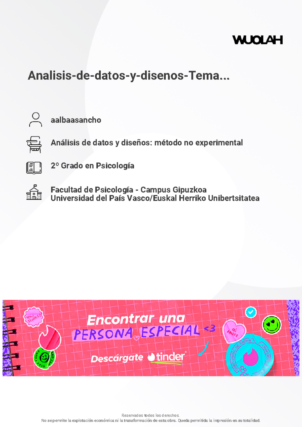 Wuolah free Analisis de datos y disenos Tema 2 Alba Sancho - Analisis-de-datos-y-disenos-Tema ...