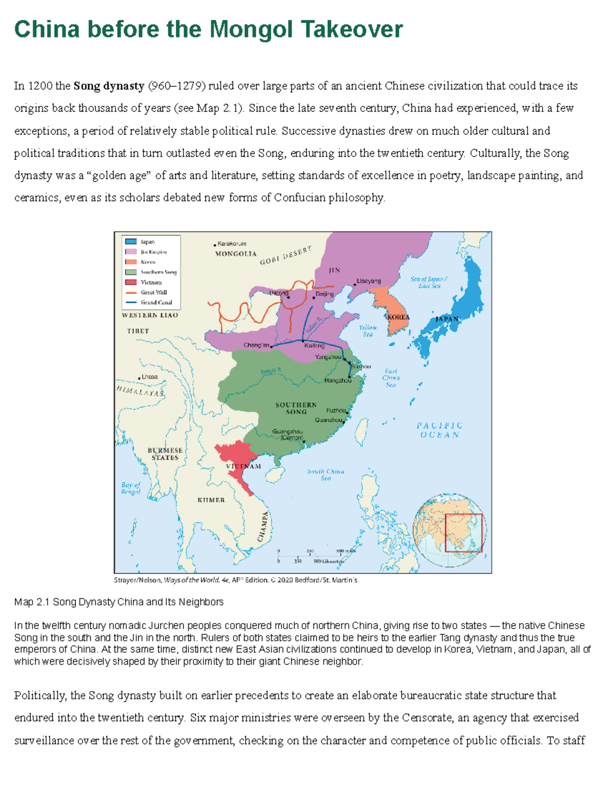 1.1.a - China Before the Mongols - Google Docs - China before the ...