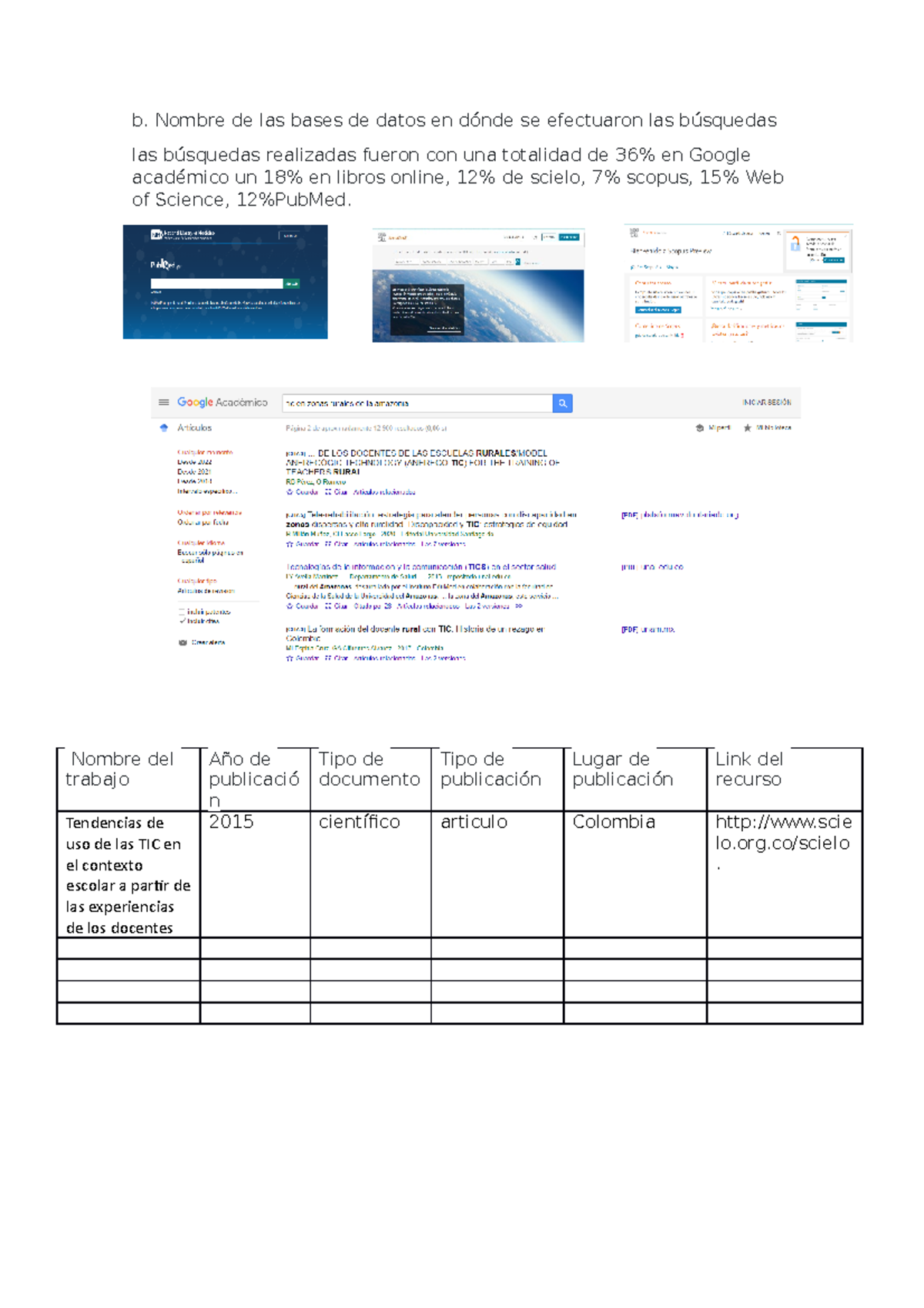 Metodos 0809 - kjhlk - b. Nombre de las bases de datos en dónde se ...
