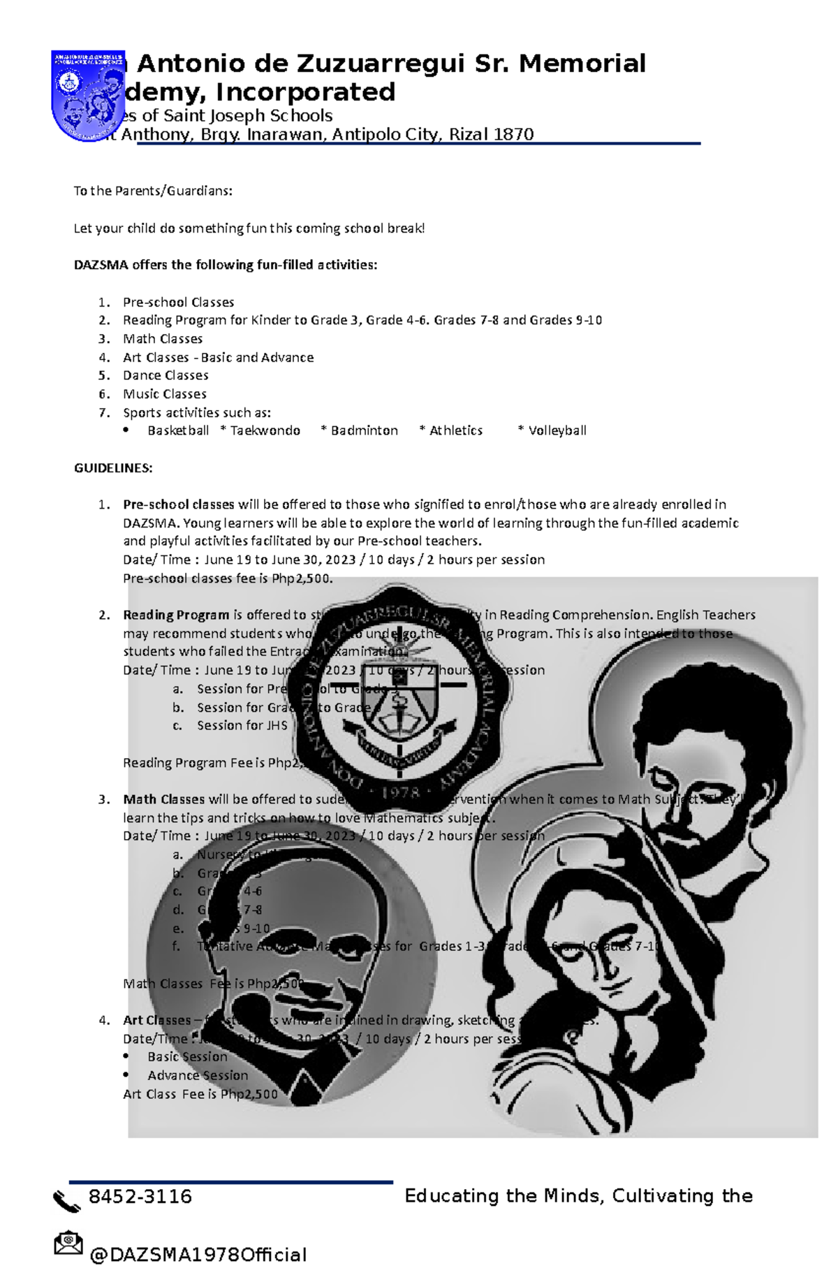 School break activities guidelines - 8452- @DAZSMA1978O昀케cial Don ...