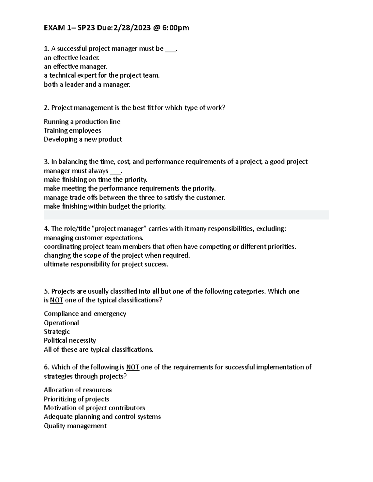 Exam 1 Backup - Exam and HW Assignments - Gregory Stutz - A successful ...