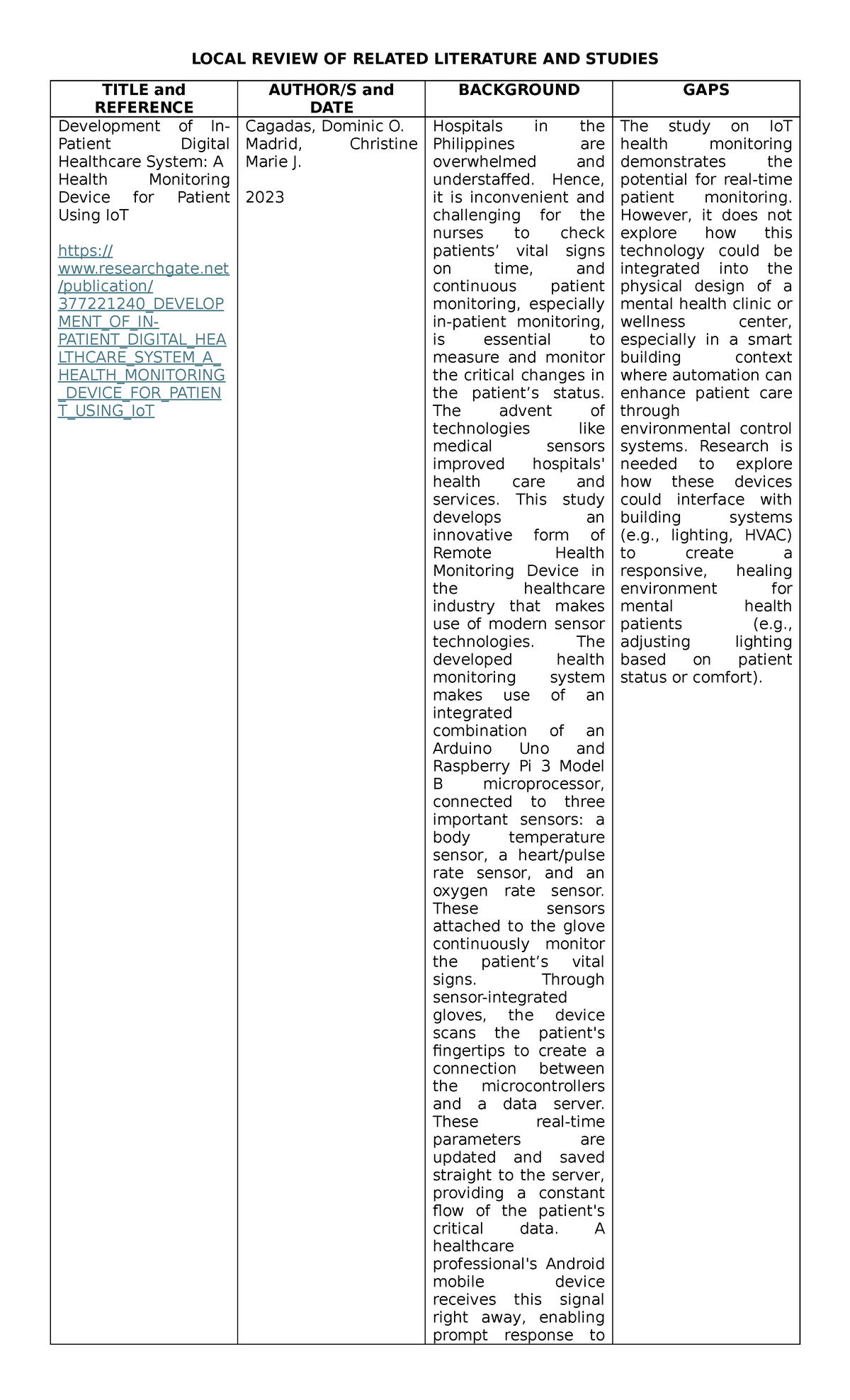 Local Review OF Related Literature AND Studies - LOCAL REVIEW OF ...