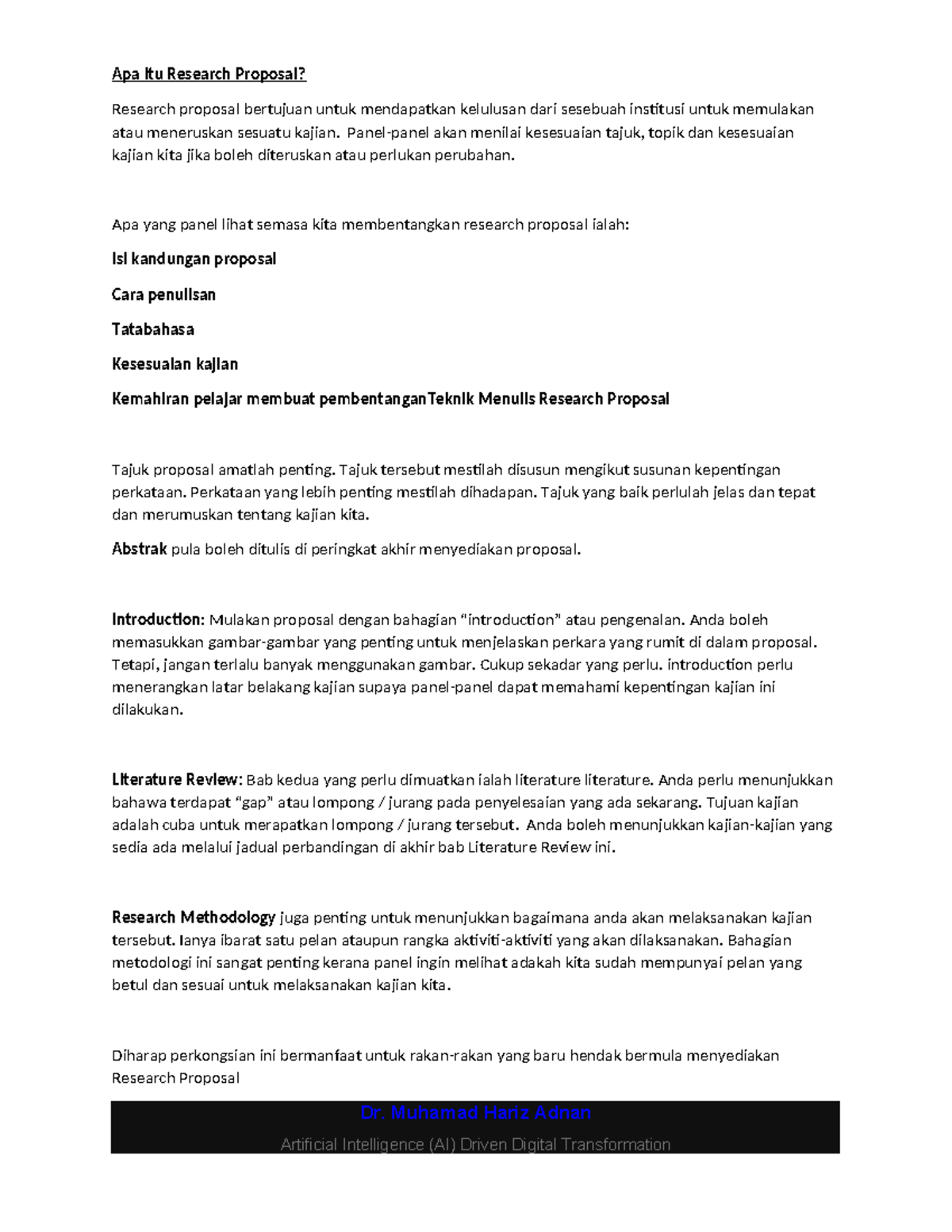 Apa itu Research Proposal - Apa itu Research Proposal? Research ...