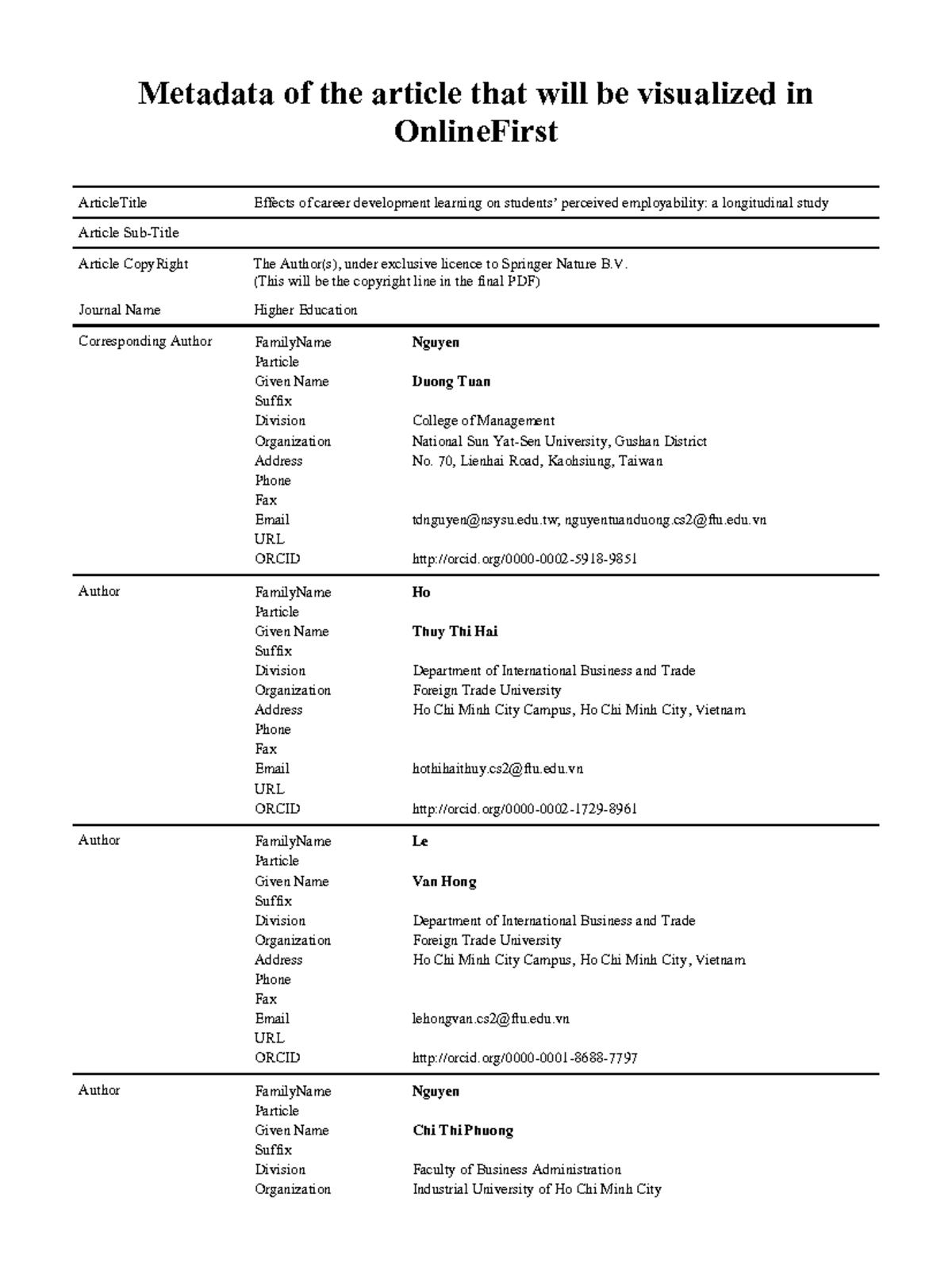 Sample Article Q1 - Q1 journal - Metadata of the article that will be ...