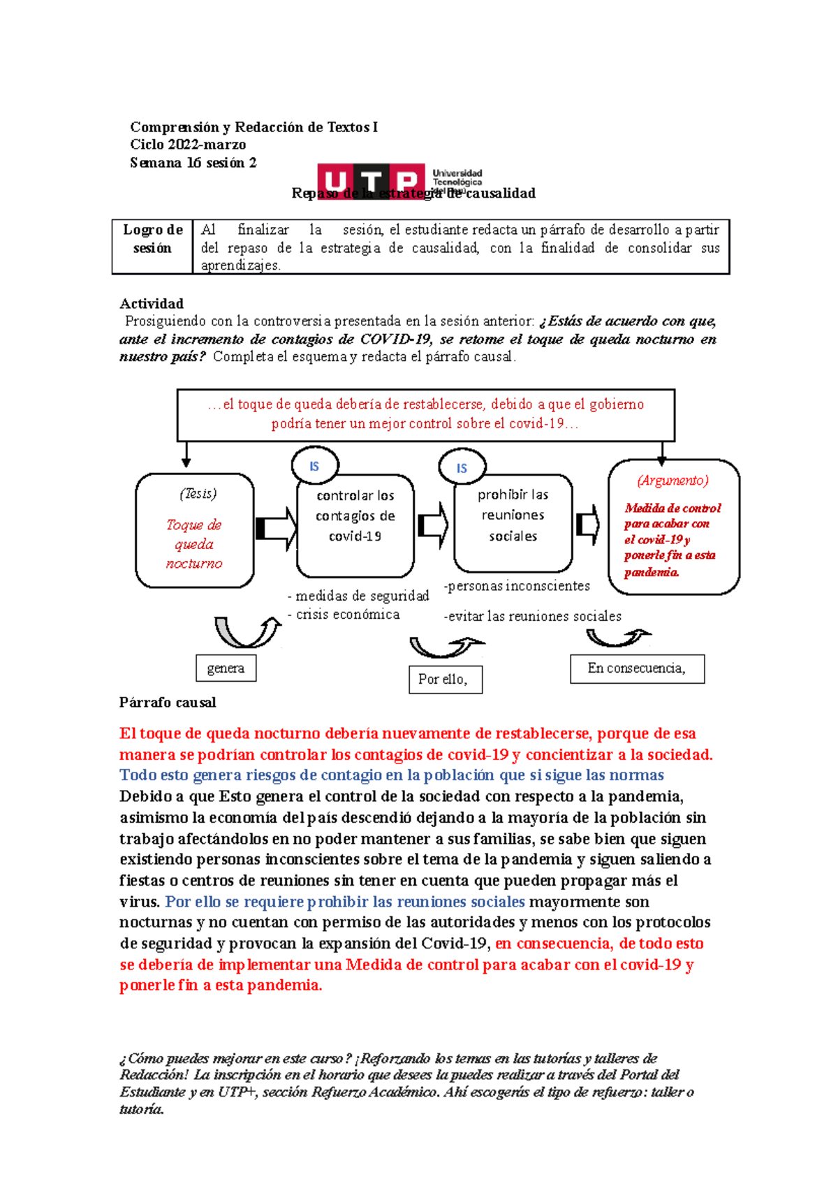S16.s2 Repaso de causalidad marzo 2022 - Comprensión y Redacción de ...