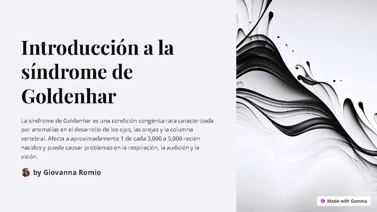 Introduccion a la sindrome de Goldenhar - Introducción a la síndrome de ...