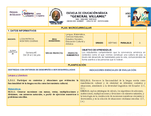 5to-6to y 7mo - Planificación Microcurricular - ESCUELA DE EDUCACIÓN BÁSICA “DR. JAIME VITERI ...