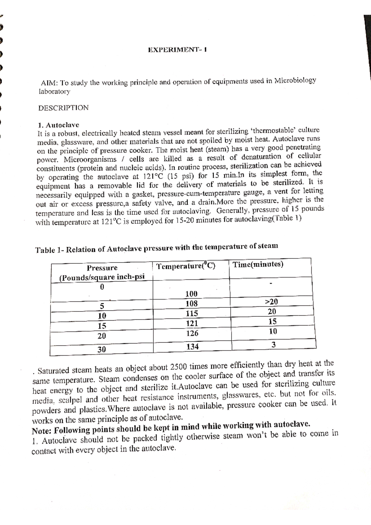 Microbiology Practical - Studocu