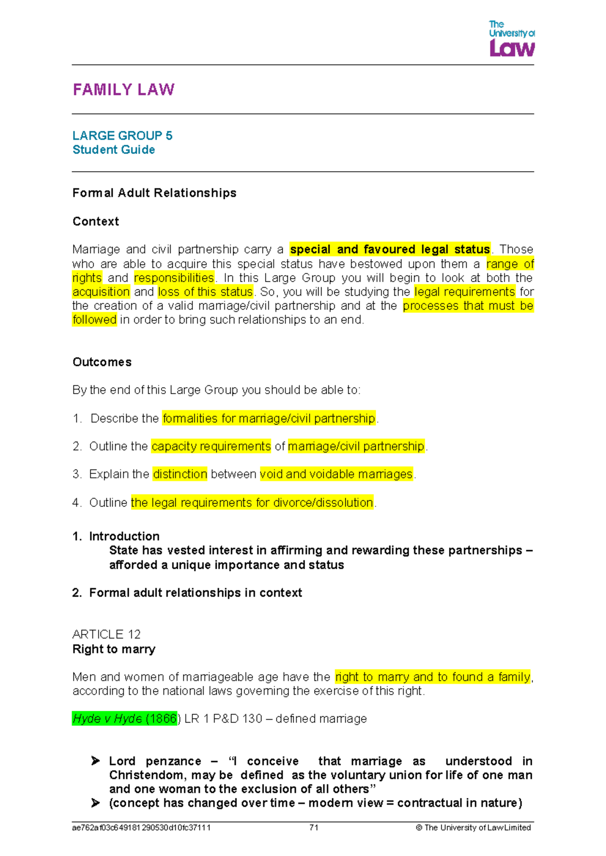 LG5a SG - Family Law Large Group 5a large group - FAMILY LAW LARGE ...
