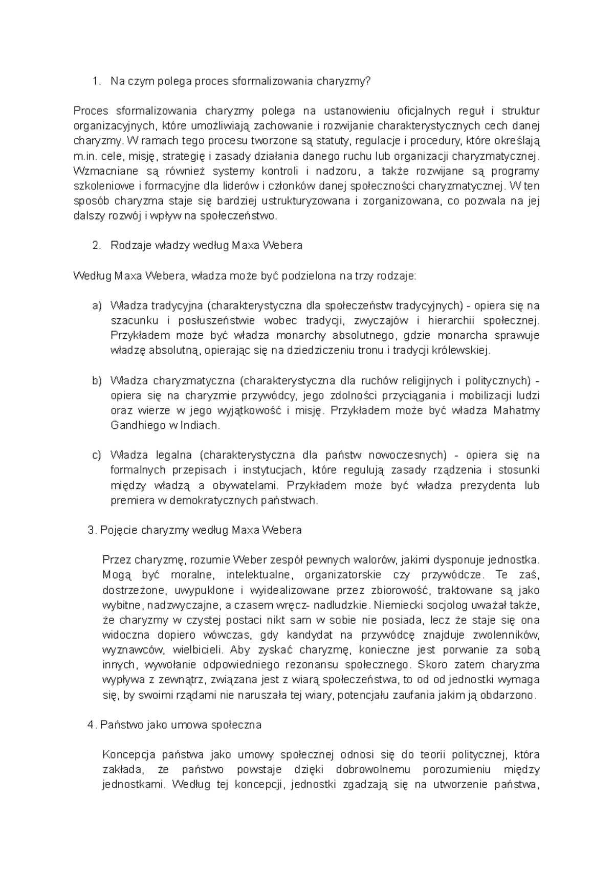 Socjologia - Pytania na egzamin (prof. Żyromski) - Na czym polega proces sformalizowania ...