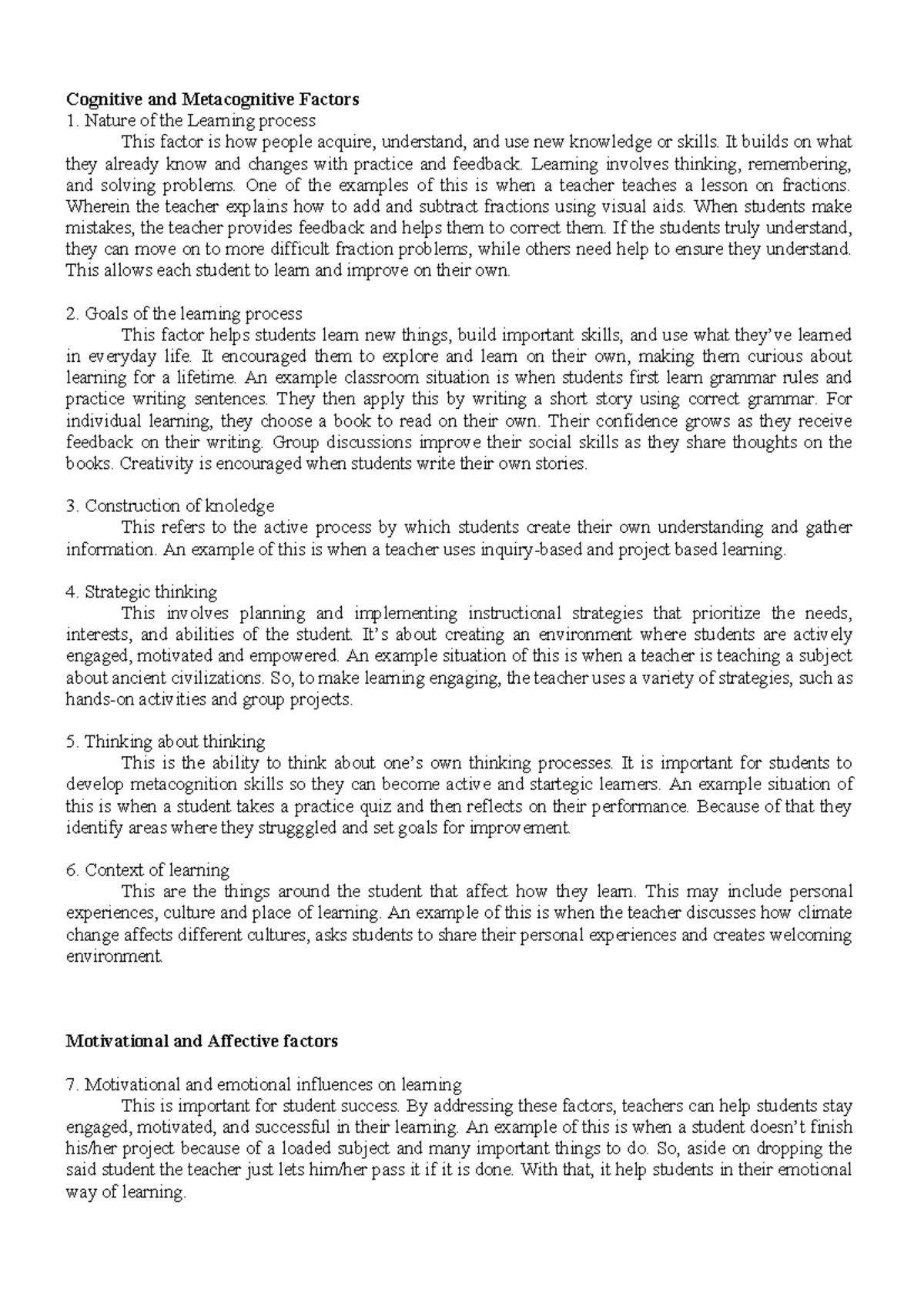 ED 203 assignment - This document is all about the 14 Principles of ...